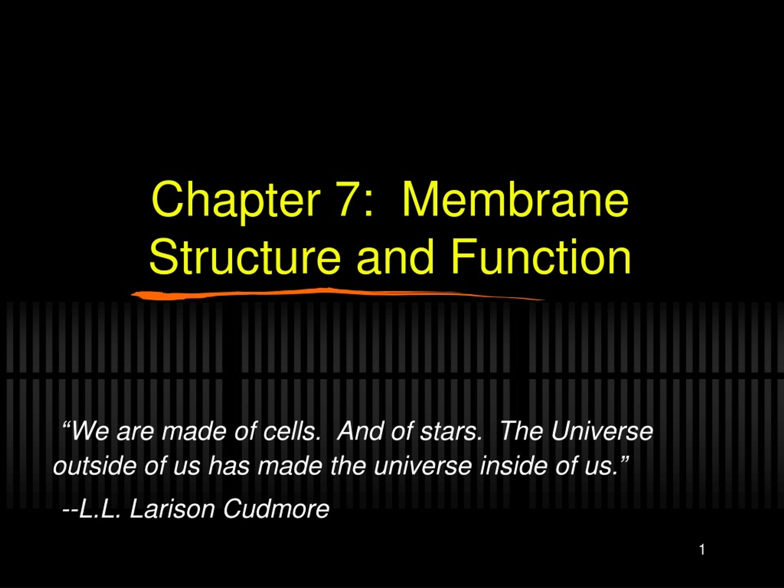 PPT - Membrane Structure and Function: Fluidity, Transport, and Mosaic ...