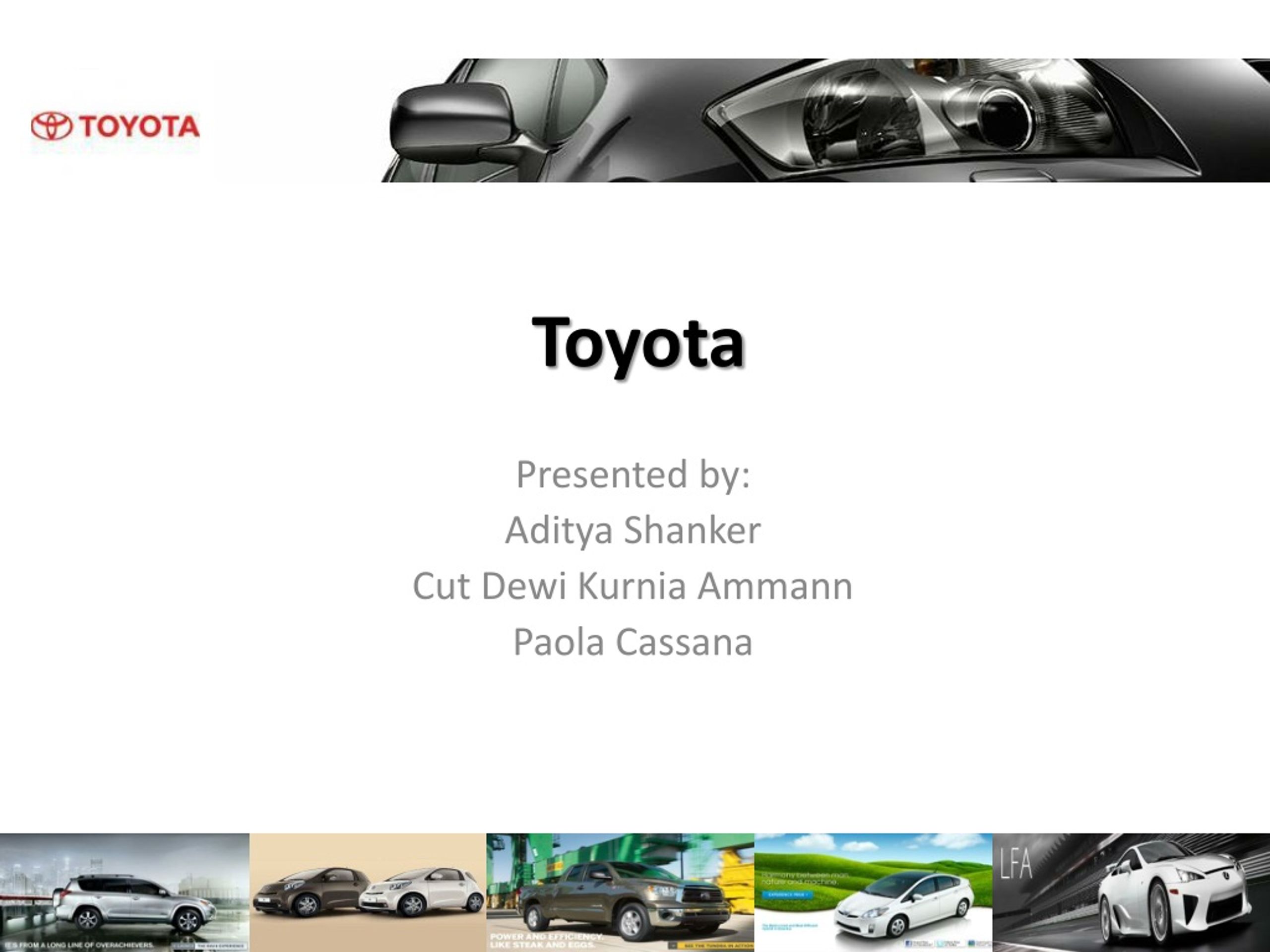 PPT - Toyota Brand Management Roadmap PowerPoint Presentation, free ...