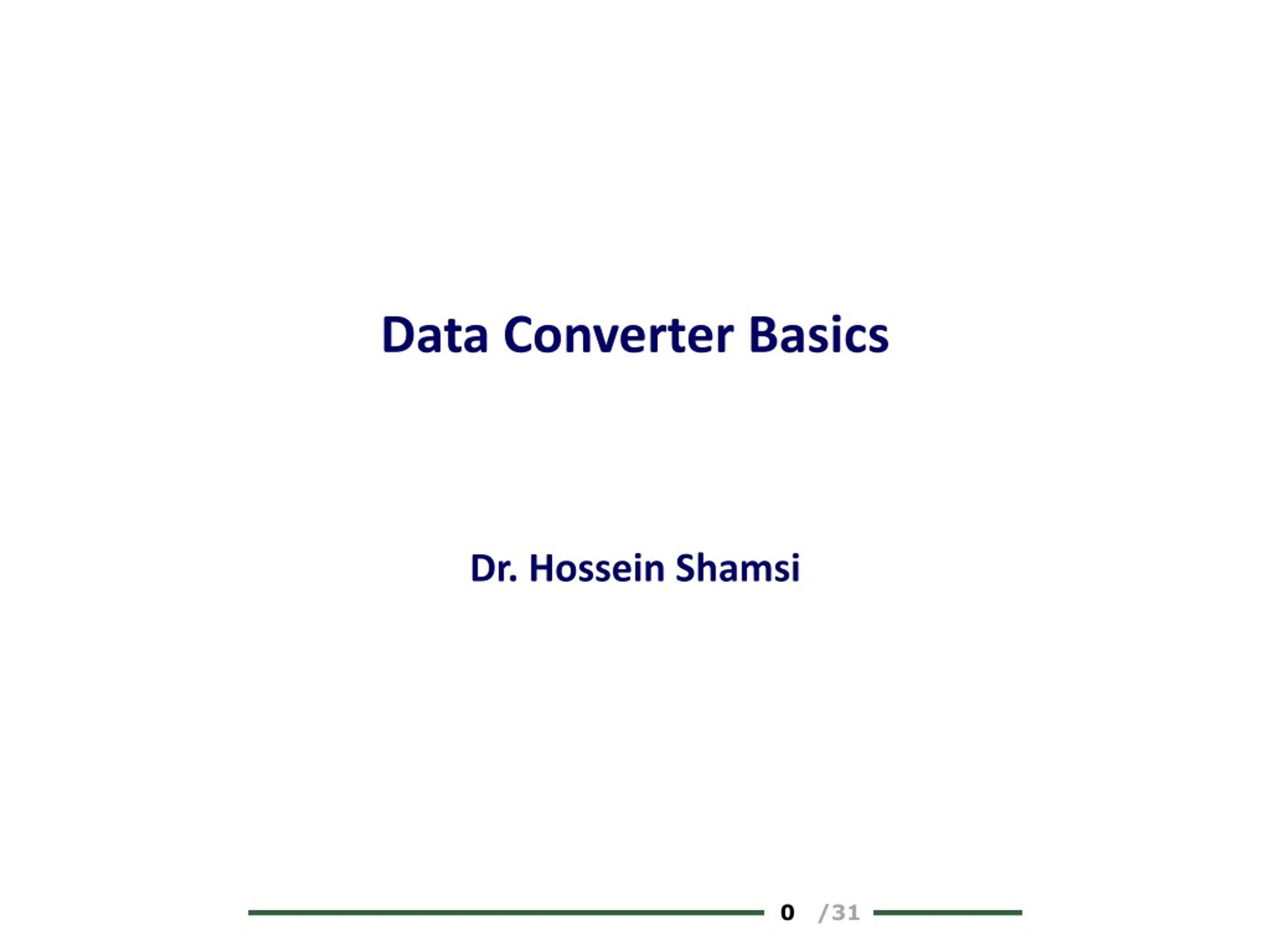 PPT - Data Converter Basics PowerPoint Presentation, free download - ID ...
