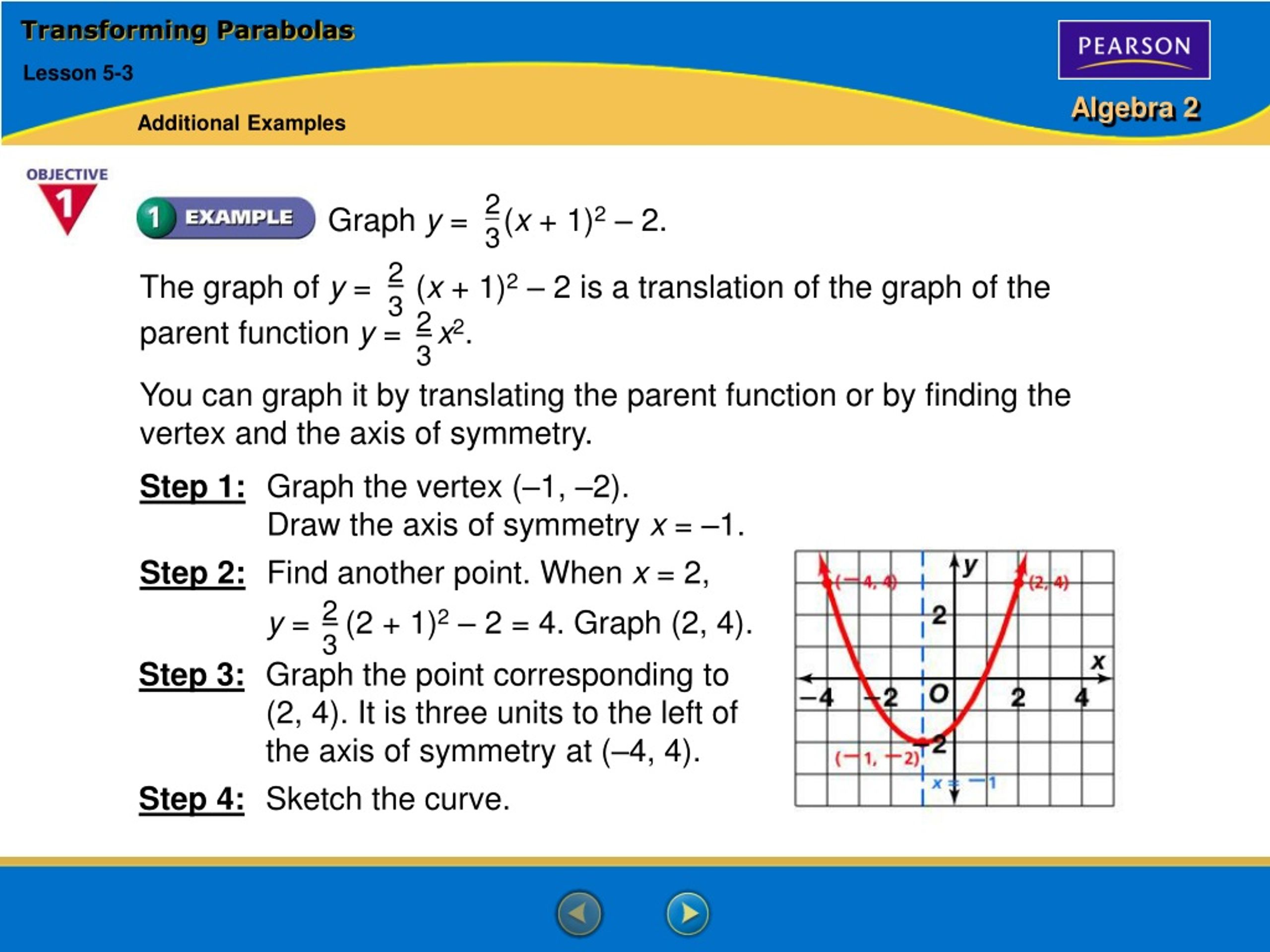 PPT - Graphing Transformed Parabolas: Step-by-Step Guide PowerPoint ...