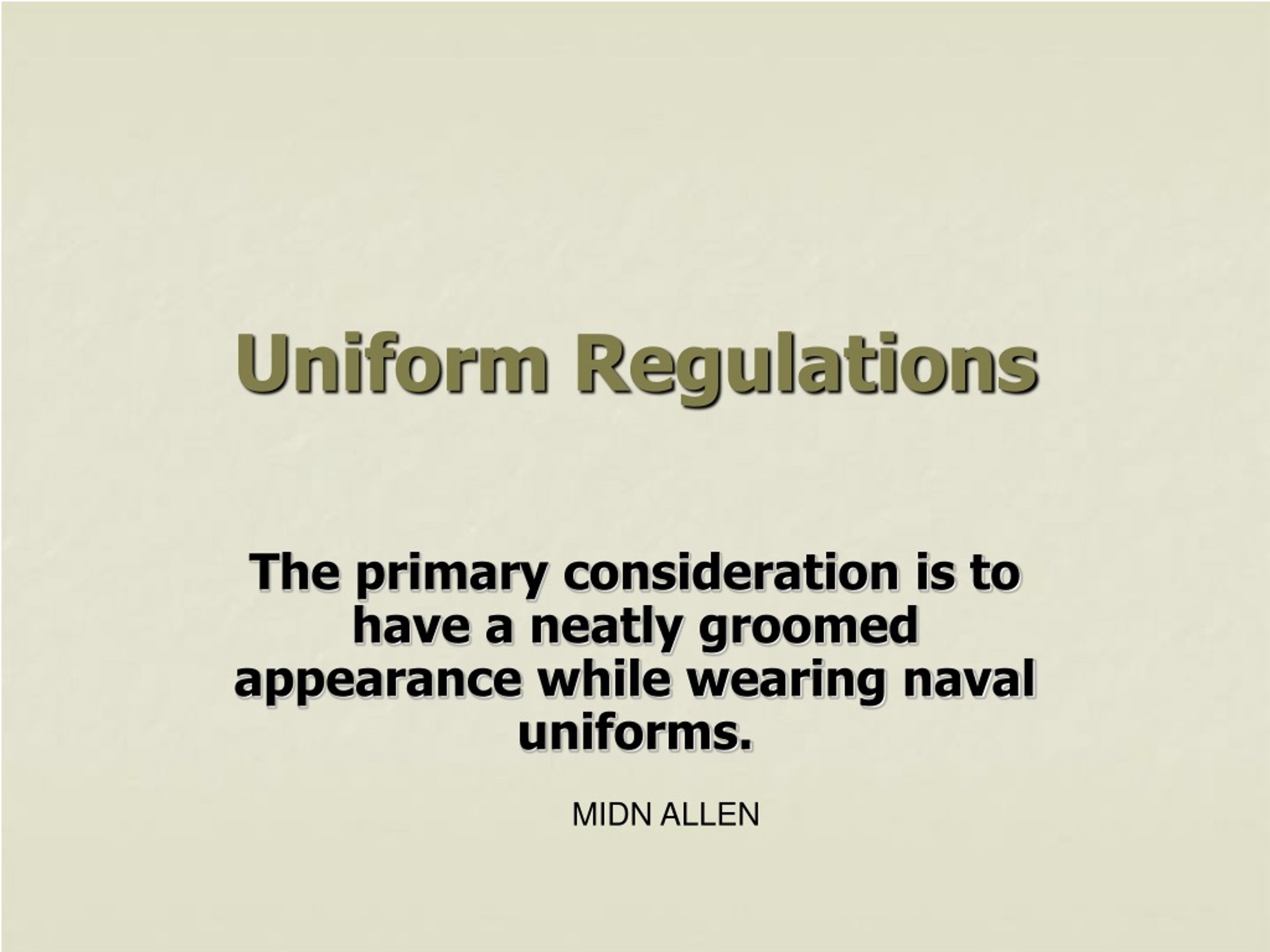 PPT - Uniform Regulations PowerPoint Presentation, free download - ID ...