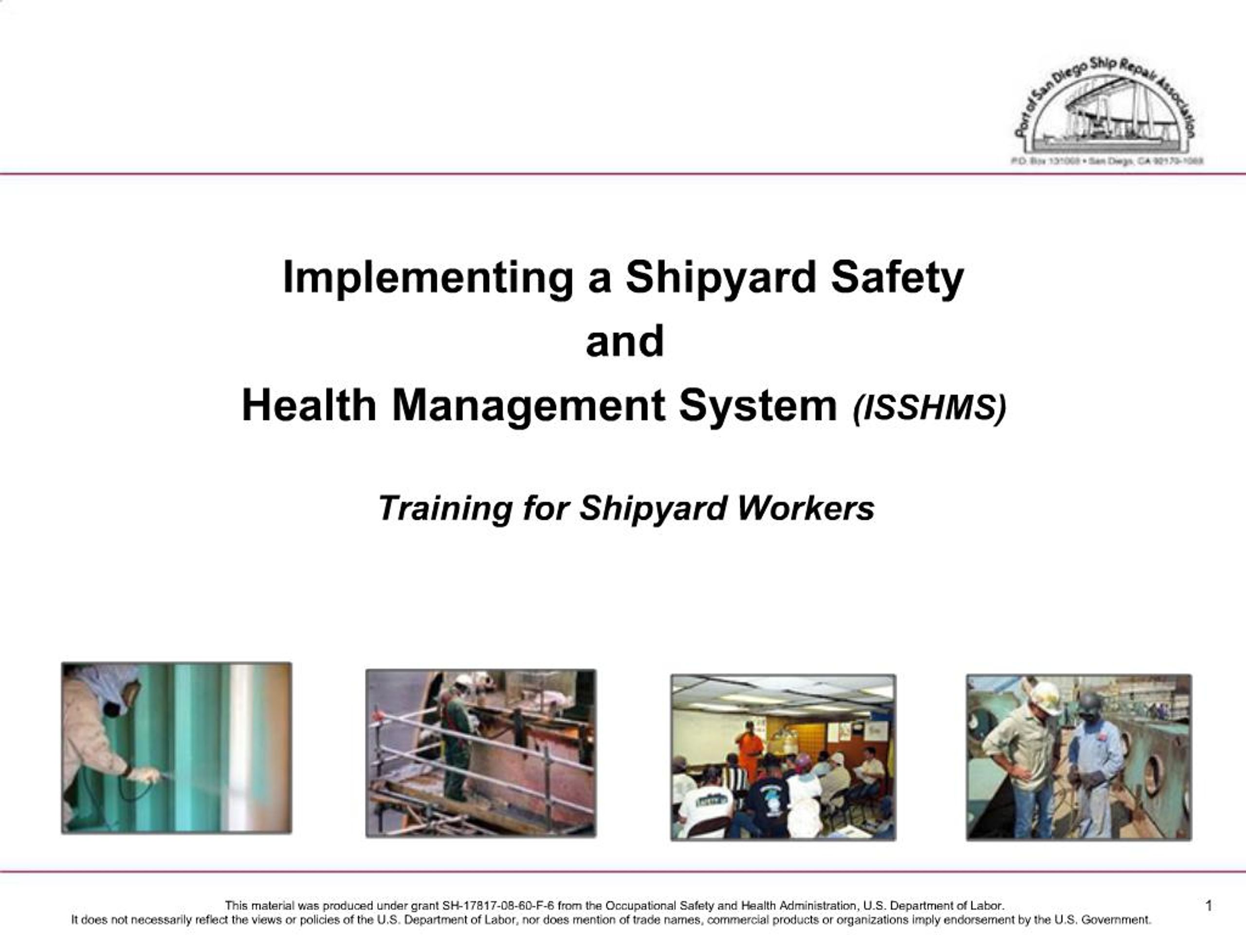 PPT - Implementing a Shipyard Safety and Health Management System ...