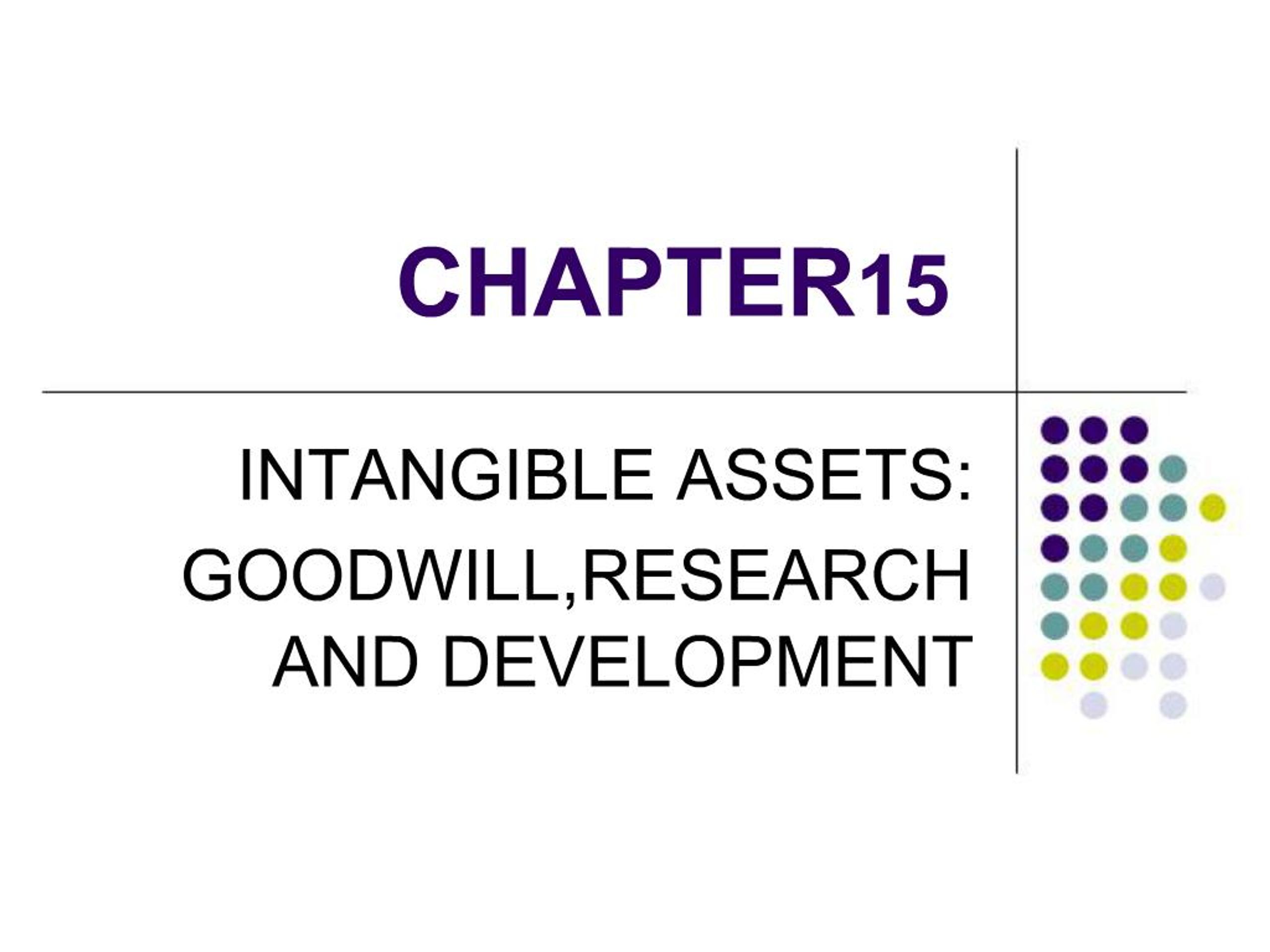 PPT - INTANGIBLE ASSETS: GOODWILL,RESEARCH AND DEVELOPMENT PowerPoint ...