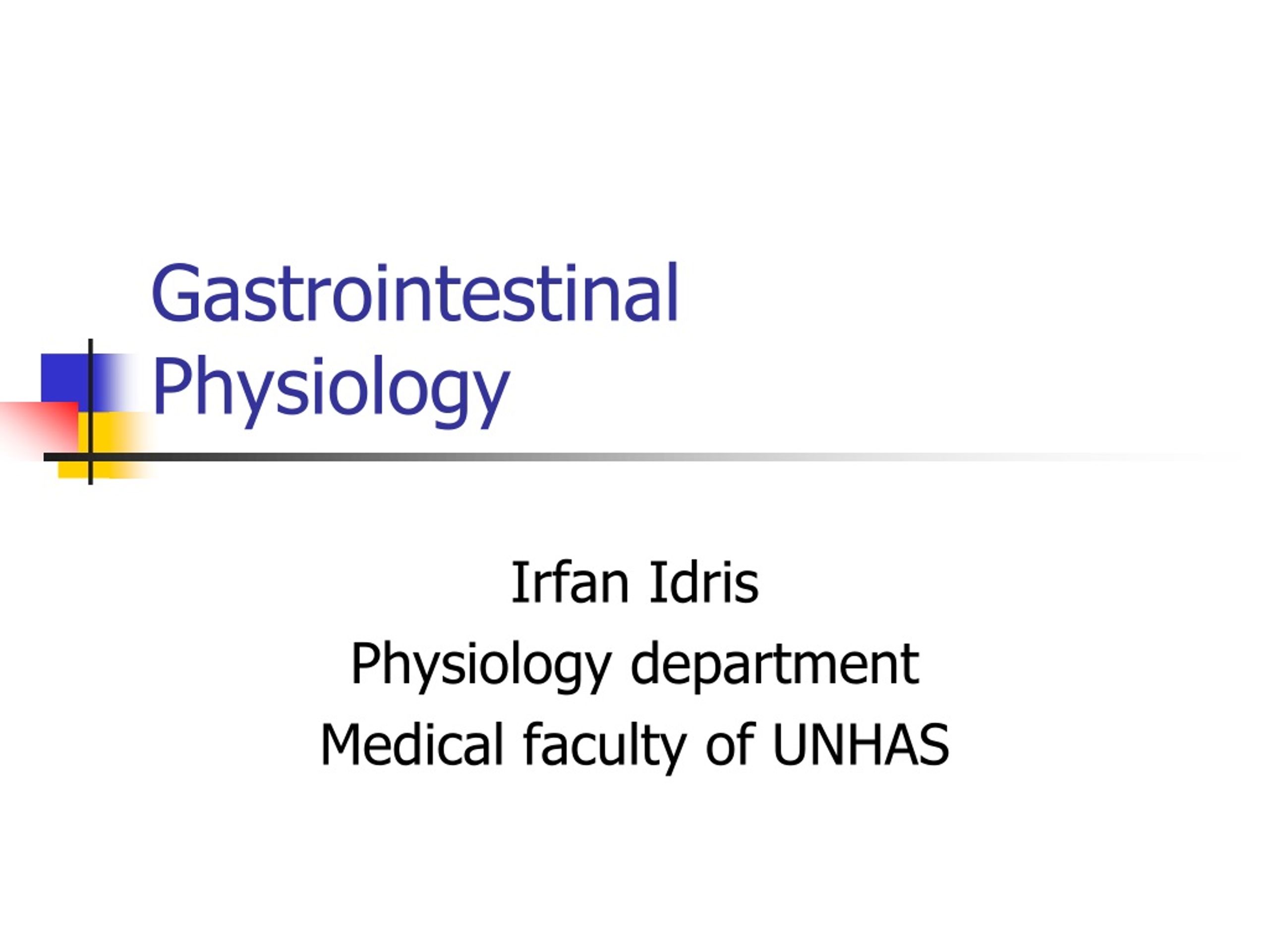 PPT - Gastrointestinal Physiology PowerPoint Presentation, free ...