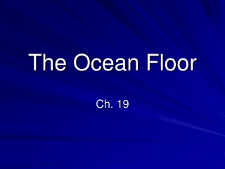 PPT - The Ocean Floor PowerPoint Presentation, free download - ID:2365770