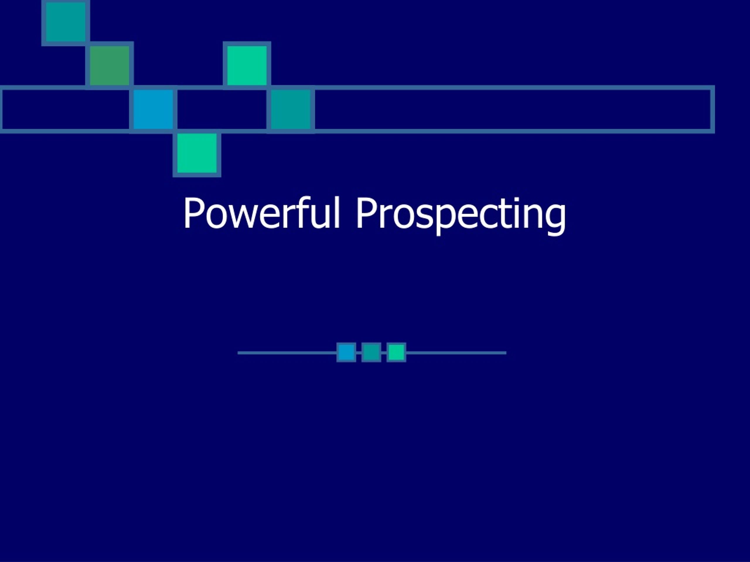 PPT - Effective Prospecting Strategies for Success PowerPoint ...
