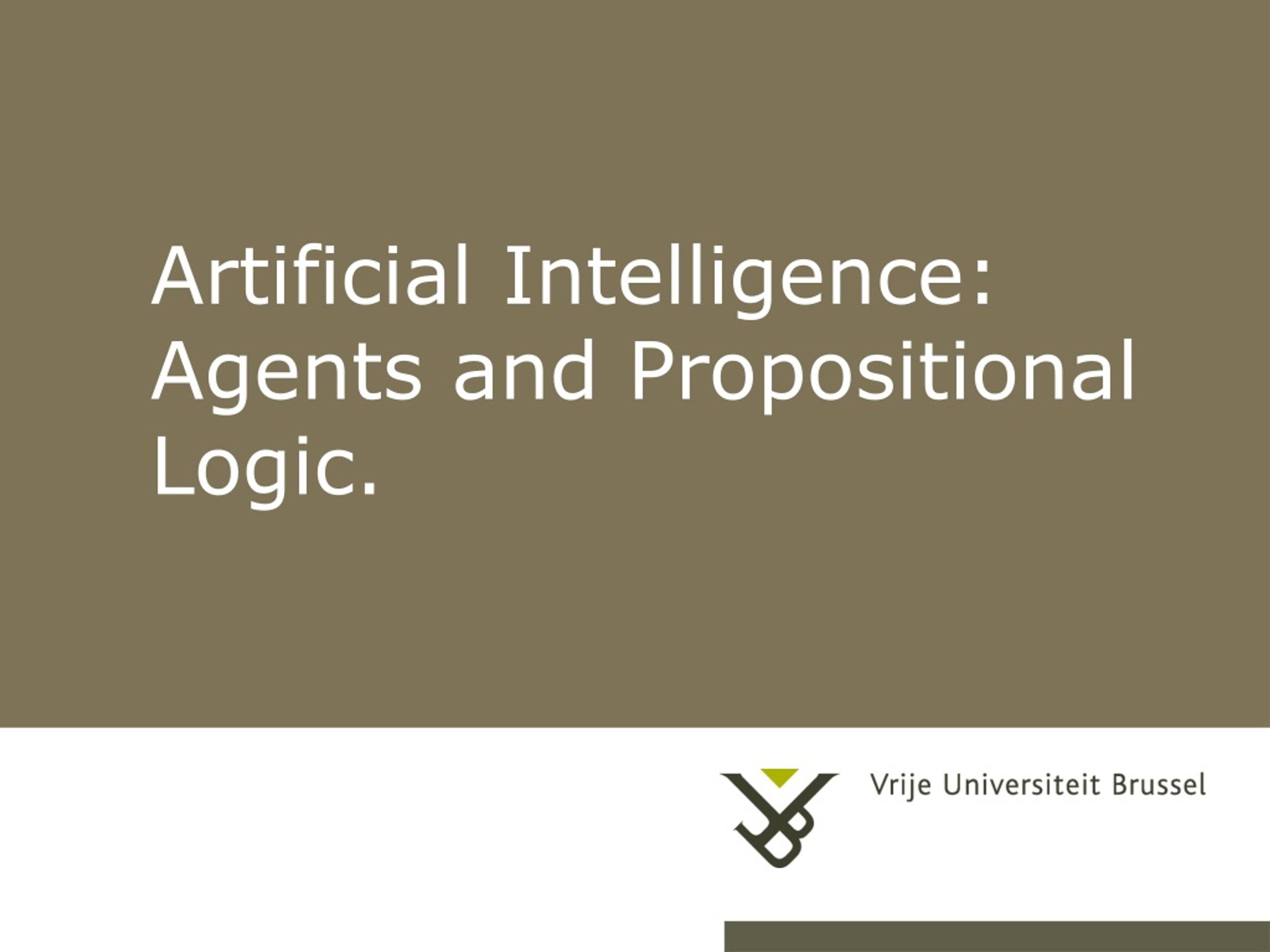 PPT - Logic and Inference in Artificial Intelligence PowerPoint ...