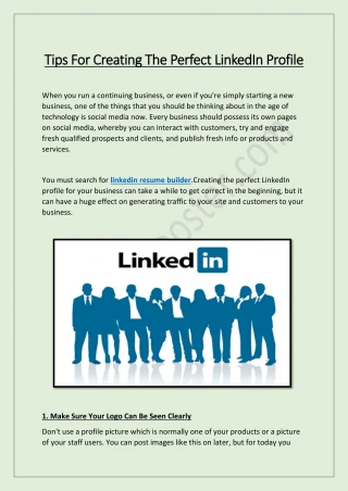 PPT - A Visual Guide to Creating the Perfect LinkedIn Company Page ...