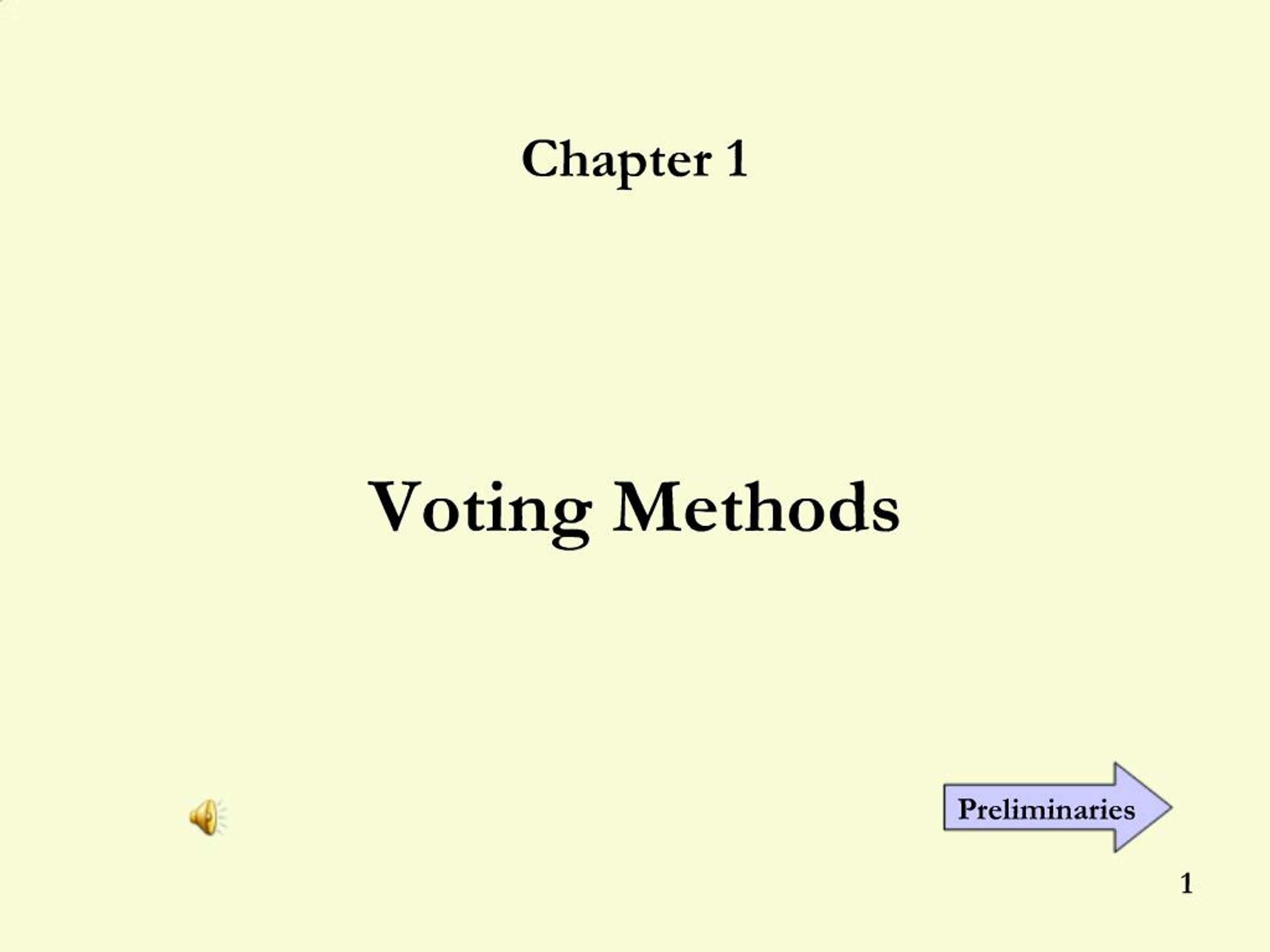 PPT - Voting Methods PowerPoint Presentation, free download - ID:918092