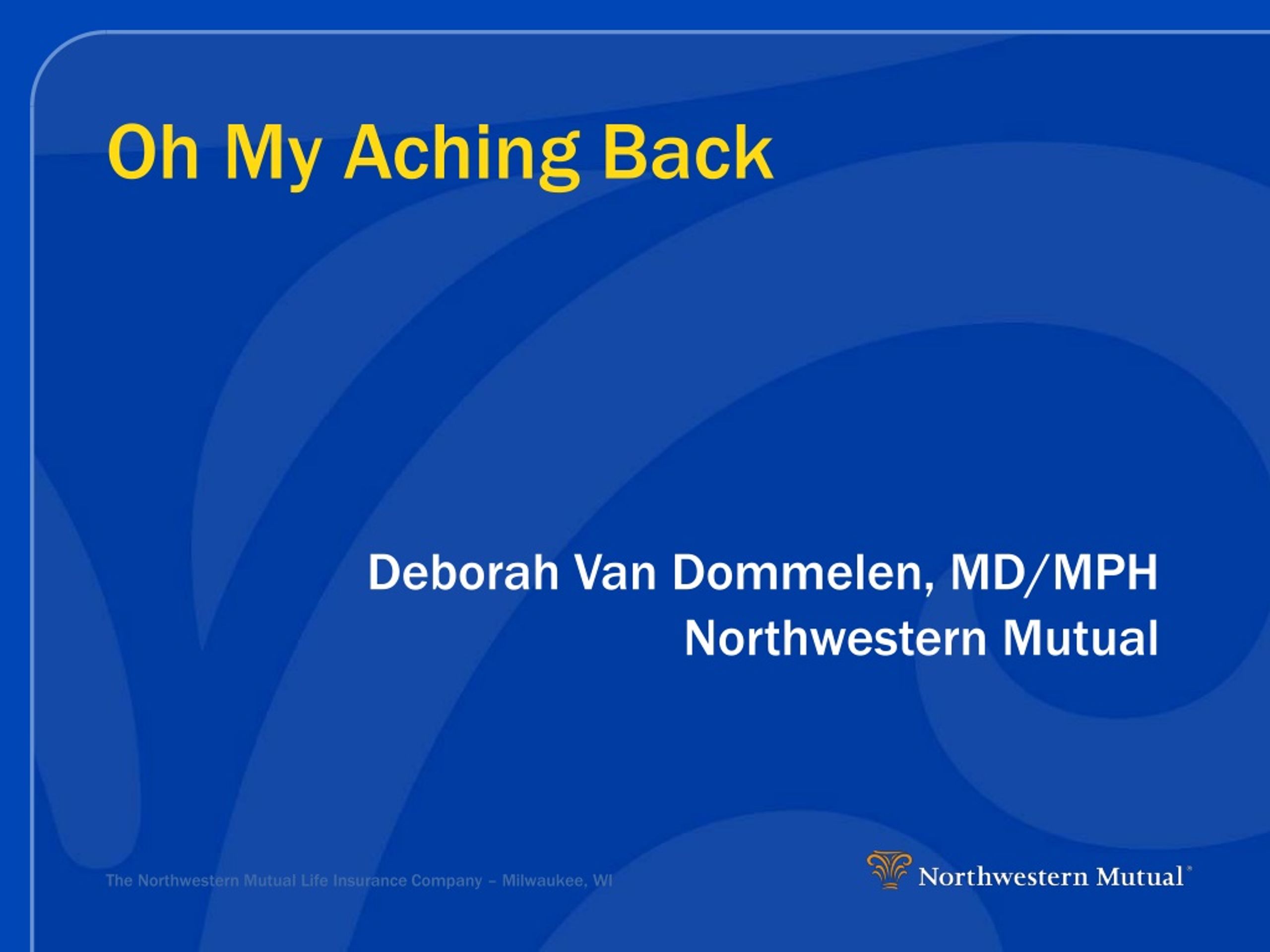 PPT - Oh My Aching Back PowerPoint Presentation, free download - ID:9181612