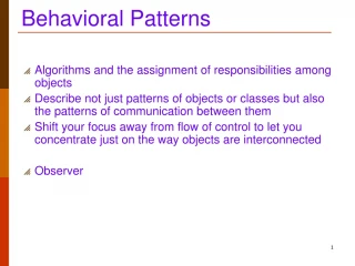 PPT - Behavioral Design Patterns PowerPoint Presentation, free download ...