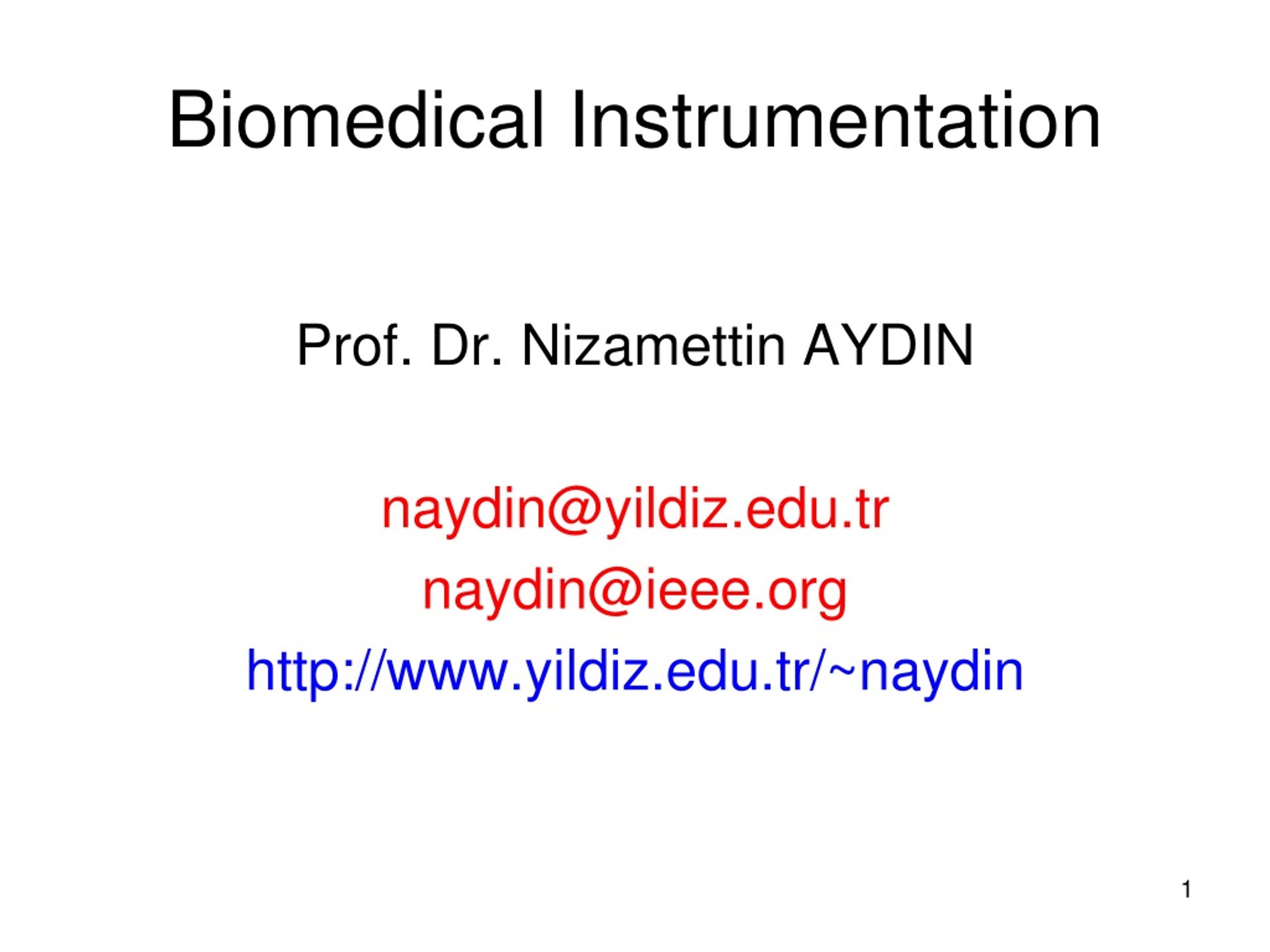 PPT - Biomedical Instrumentation PowerPoint Presentation, free download ...