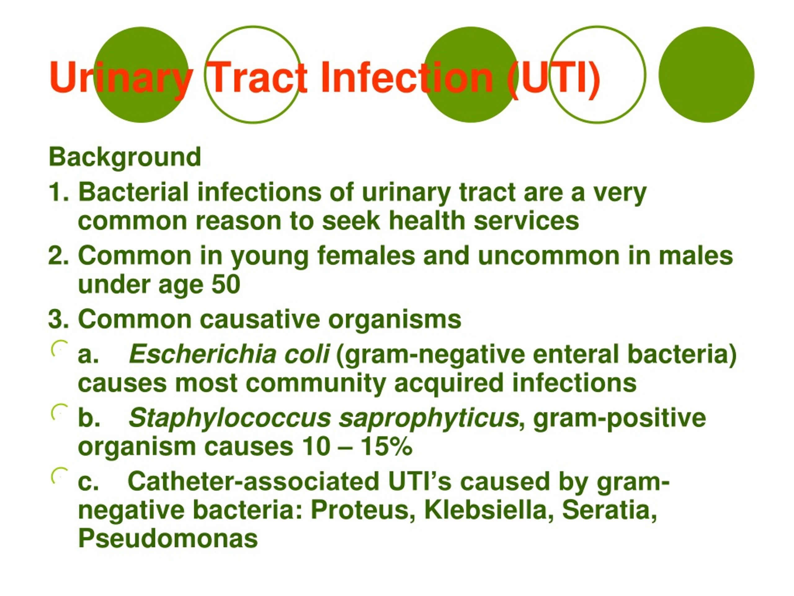 PPT - Urinary Tract Infection (UTI) PowerPoint Presentation, free ...