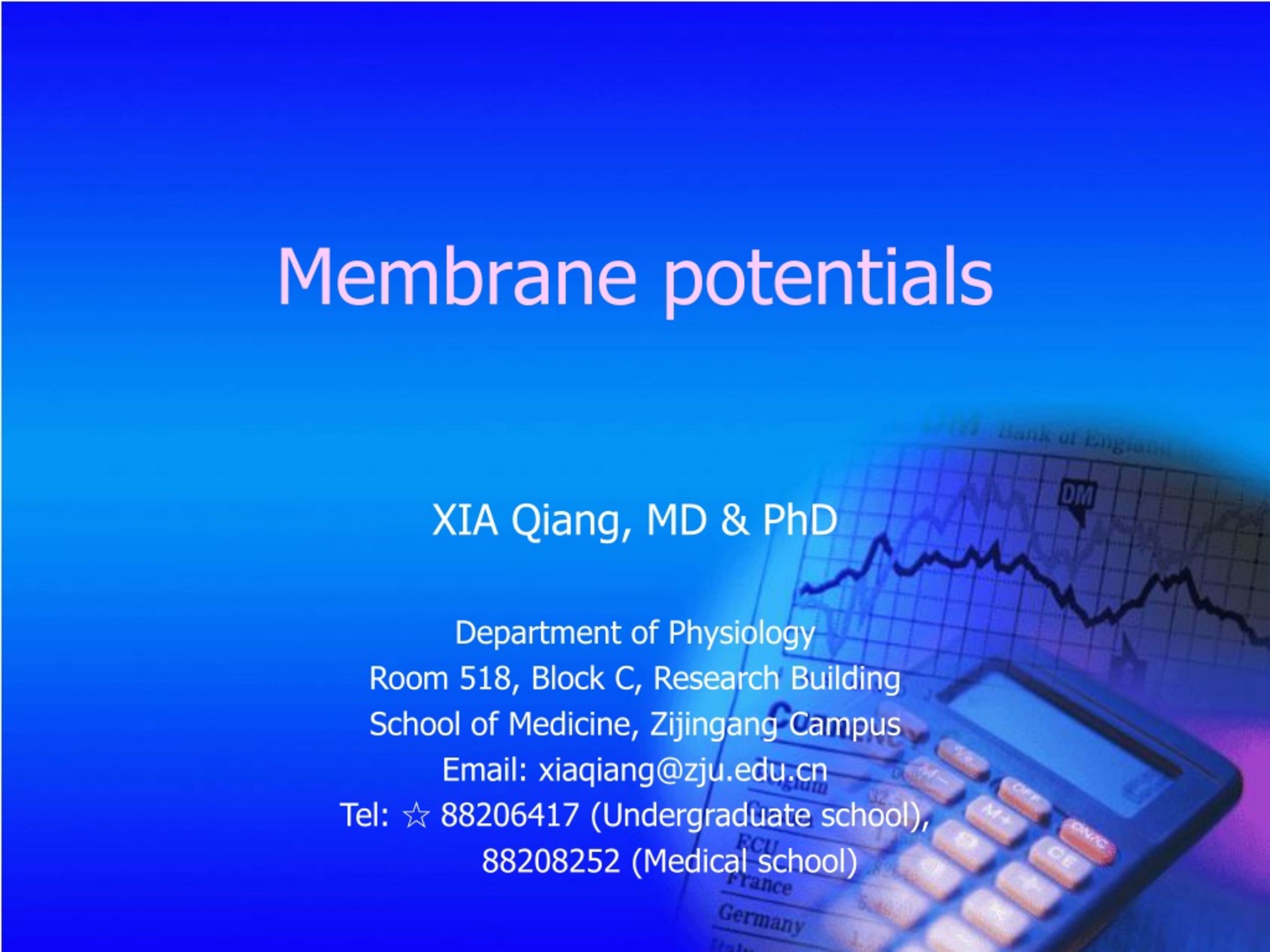 PPT - Membrane Potentials: The Electric Signals of Cells PowerPoint ...