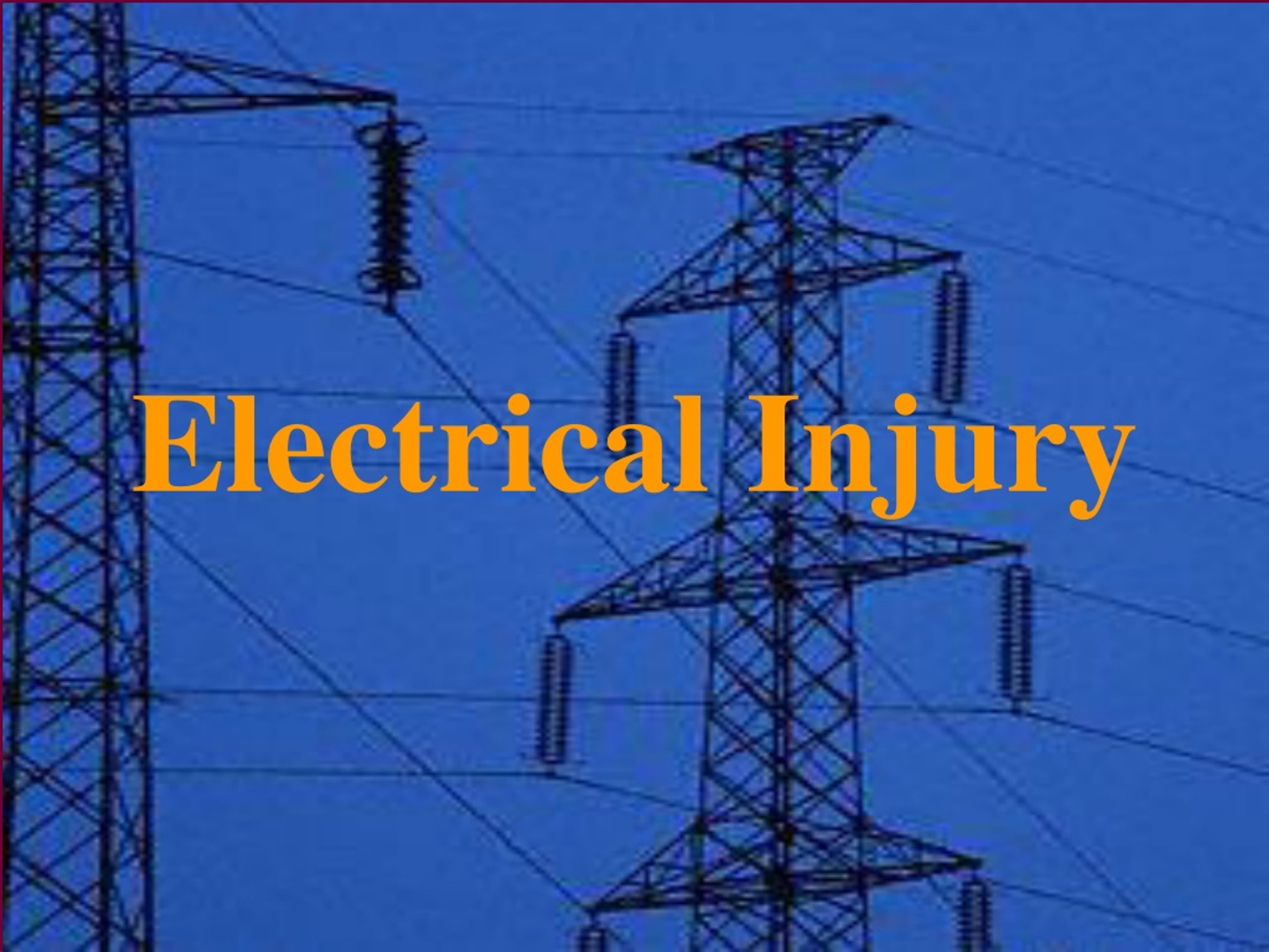 PPT - Comprehensive Overview of Electrical Injuries - Epidemiology ...