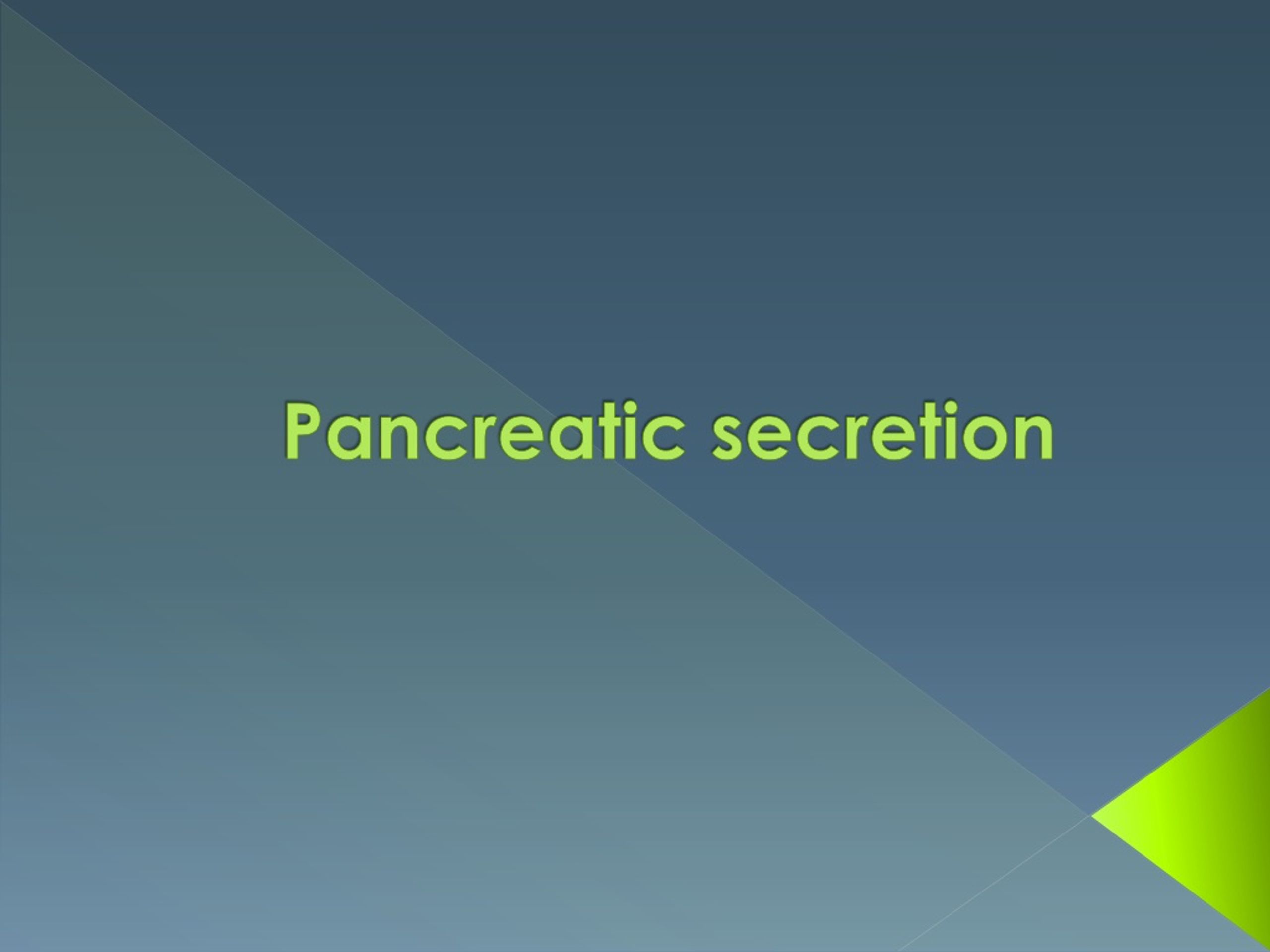 PPT - Pancreatic Secretion for Proper Digestion PowerPoint Presentation ...