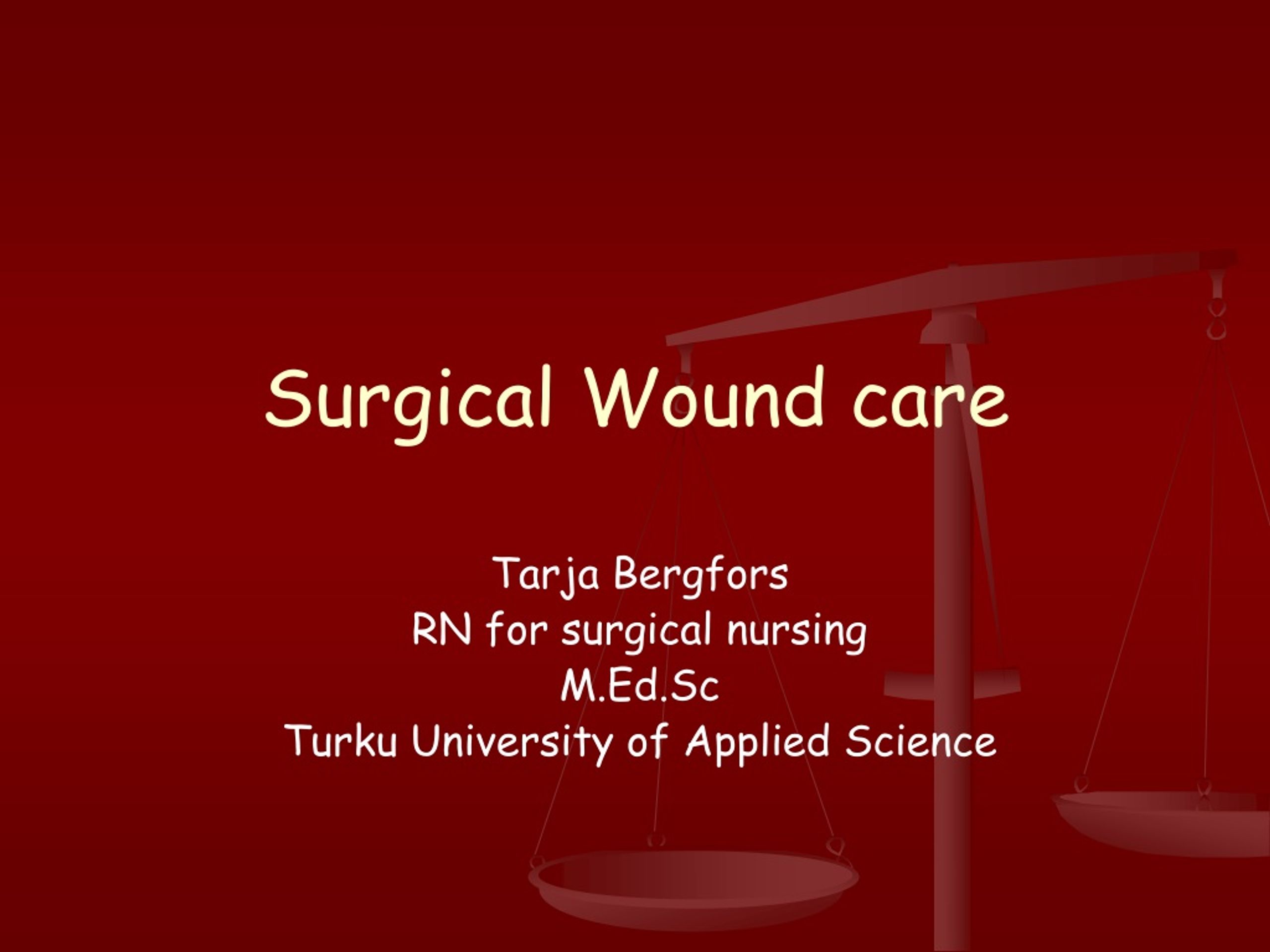 PPT - Surgical Wound care PowerPoint Presentation, free download - ID ...