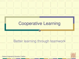 PPT - Cooperative Learning PowerPoint Presentation, free download - ID ...