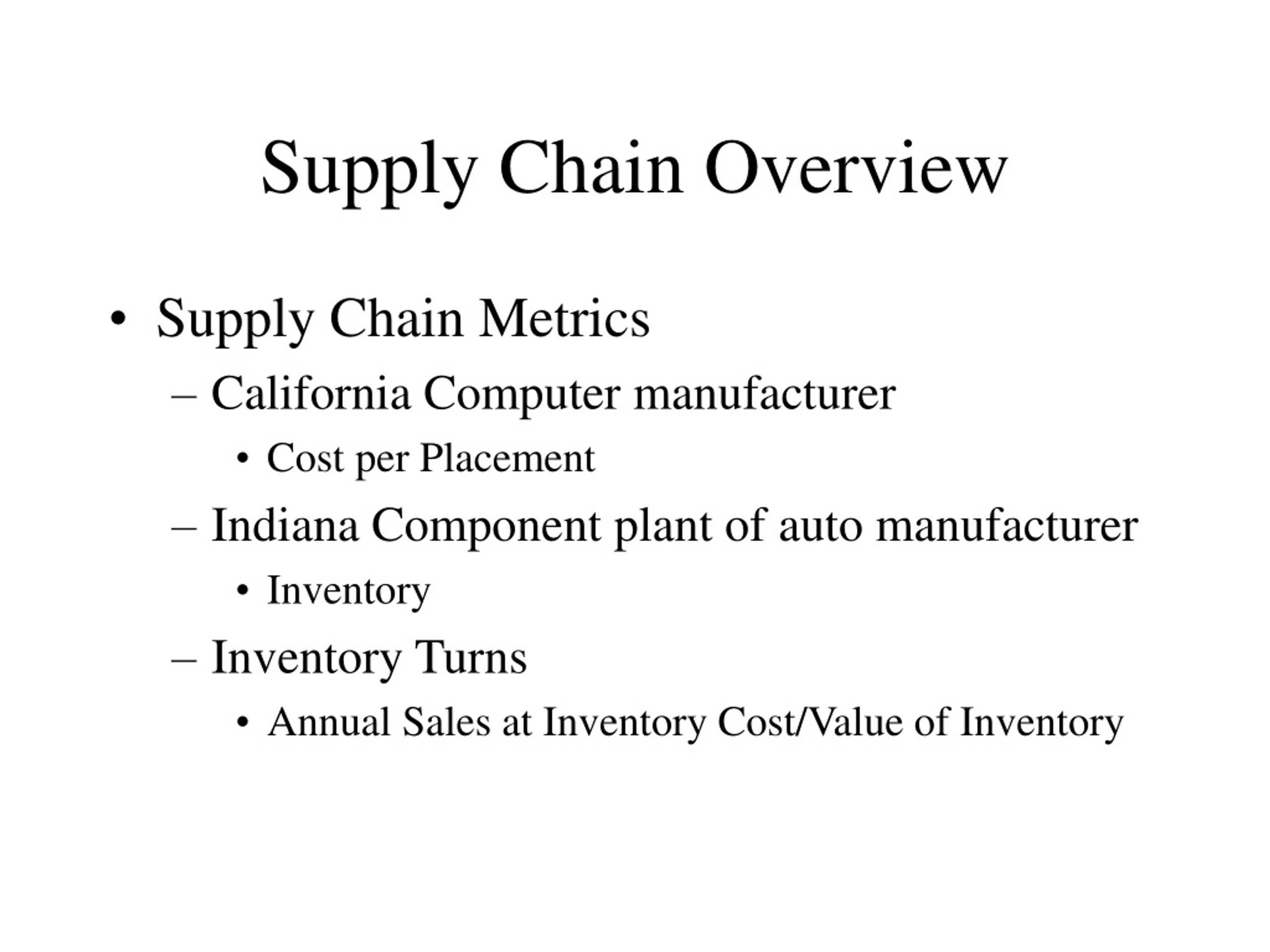 PPT - Supply Chain Overview PowerPoint Presentation, free download - ID ...
