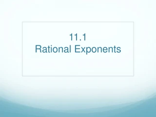 PPT - Rational Exponents PowerPoint Presentation, free download - ID:316647