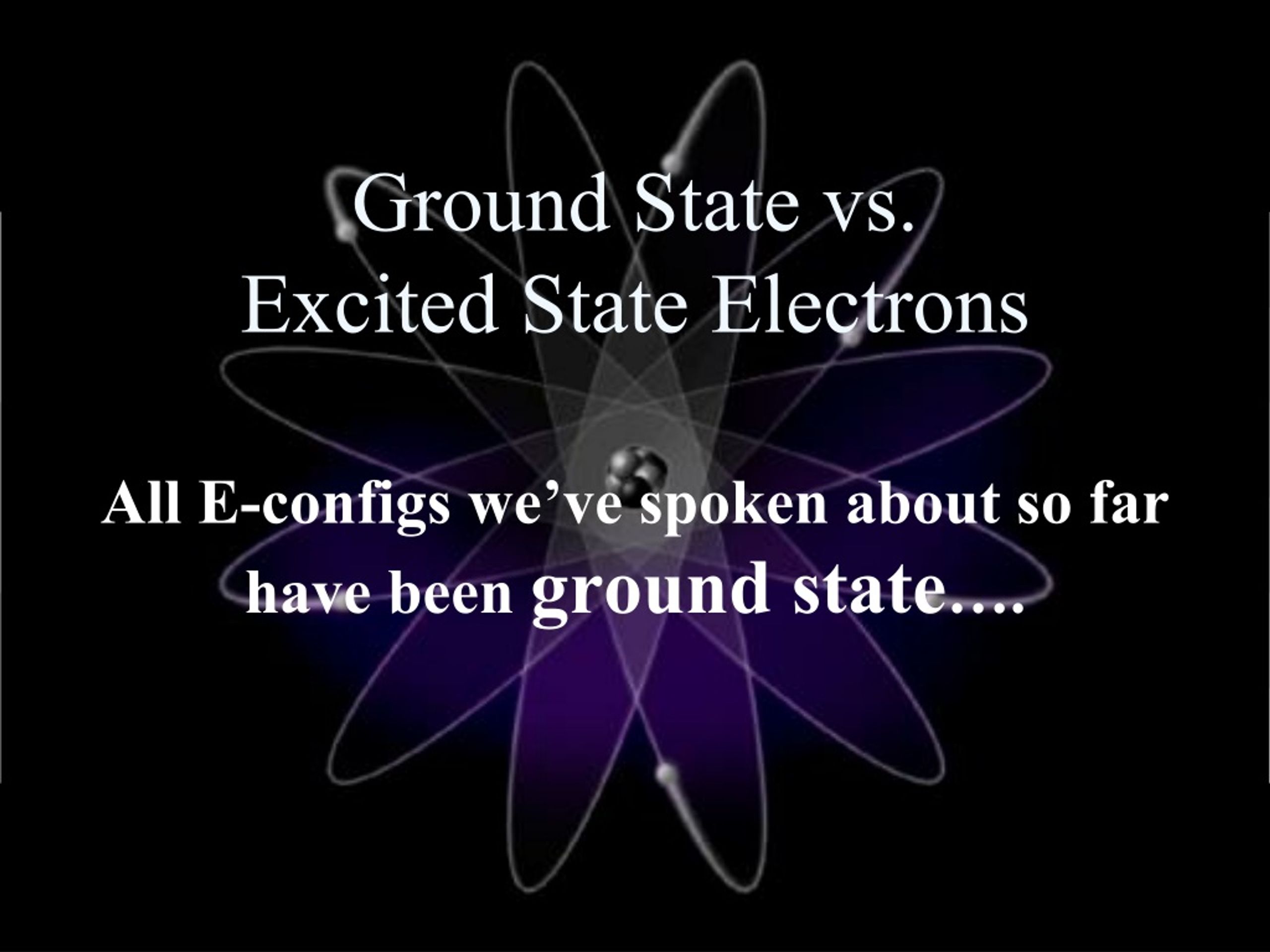 PPT - Ground State vs. Excited State Electrons PowerPoint Presentation ...