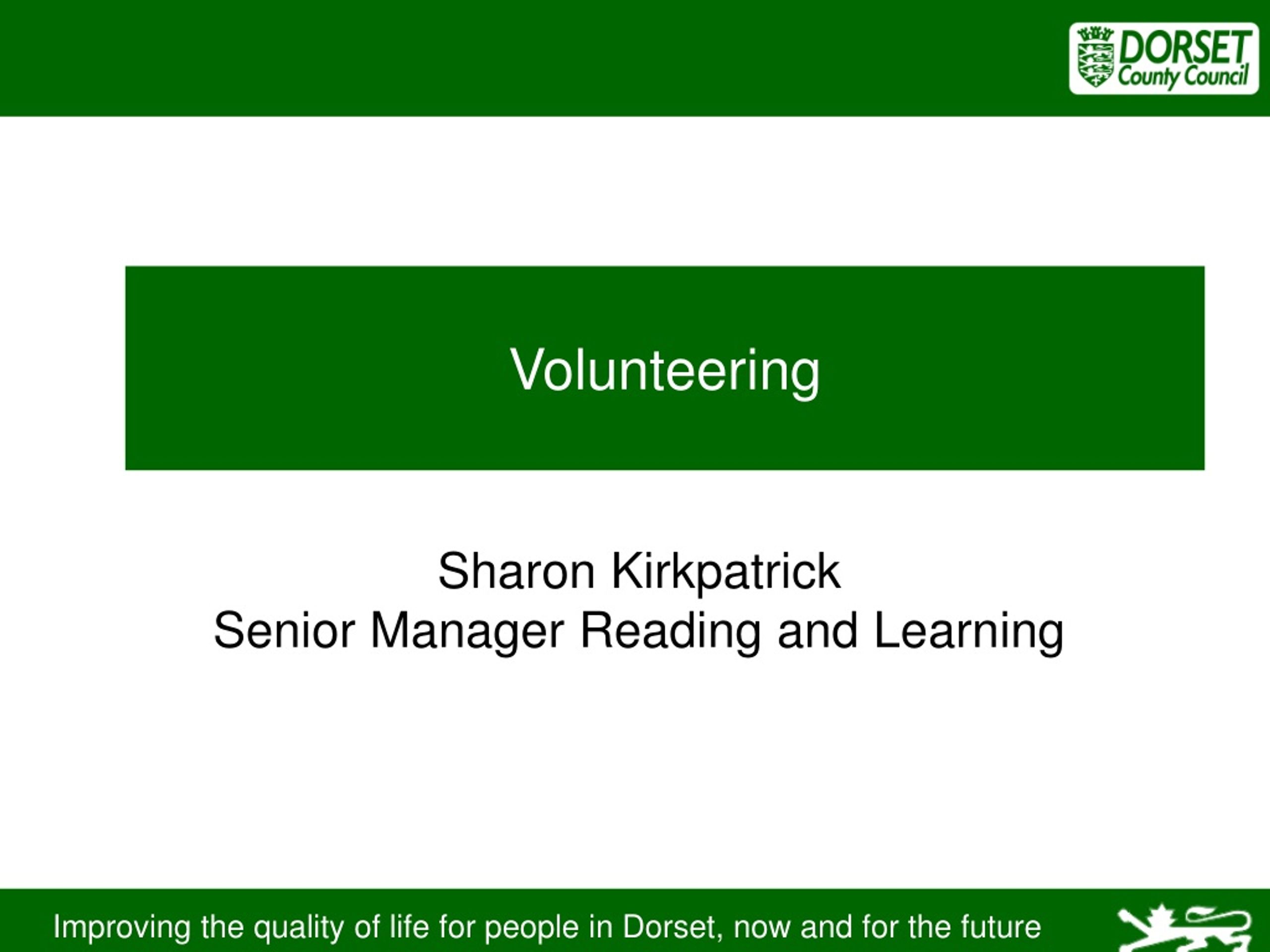 PPT - Volunteering PowerPoint Presentation, free download - ID:9219150