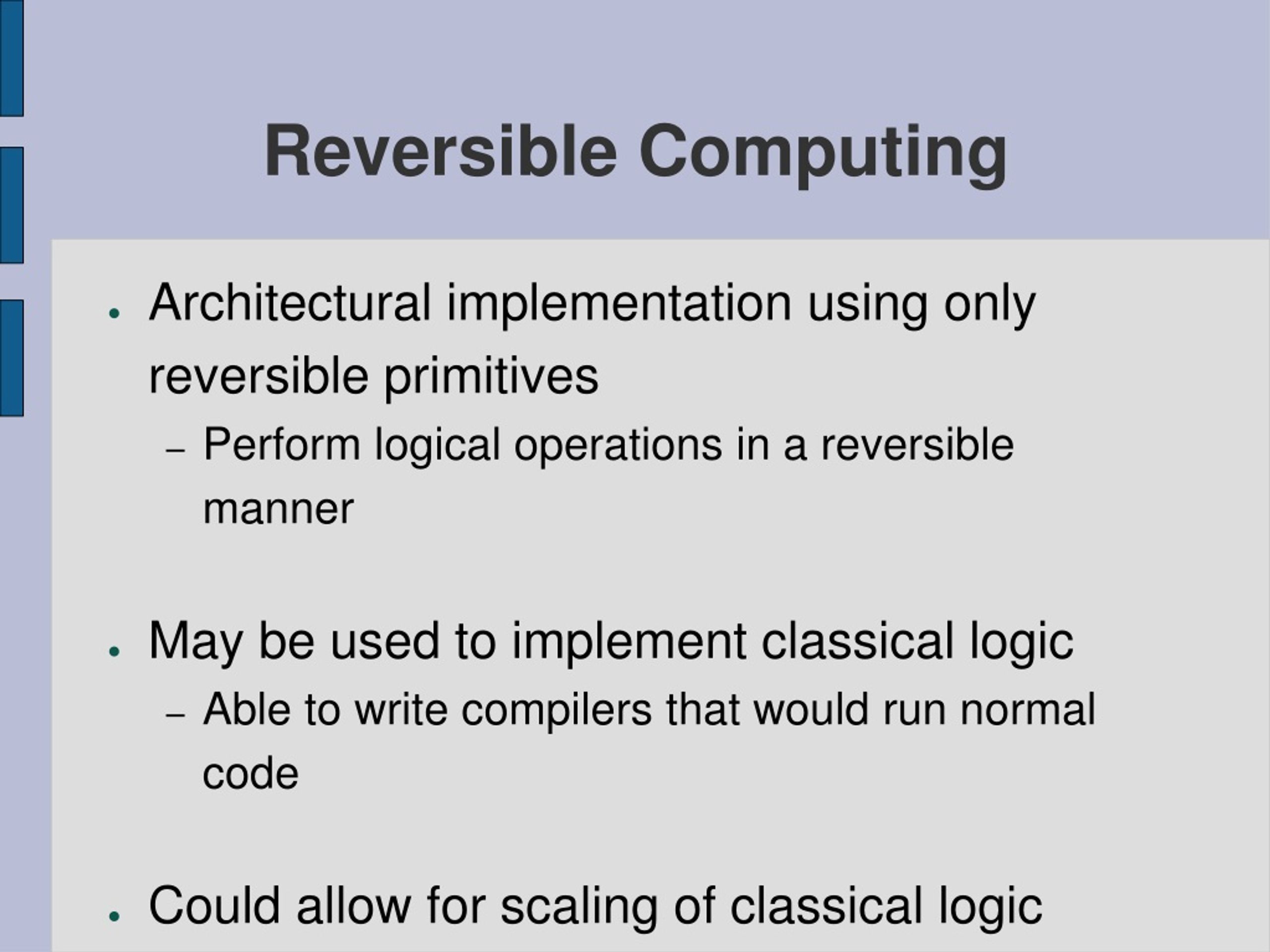 PPT - Reversible Computing PowerPoint Presentation, free download - ID ...