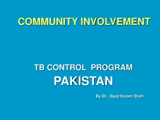 PPT - Community Involvement PowerPoint Presentation, free download - ID ...