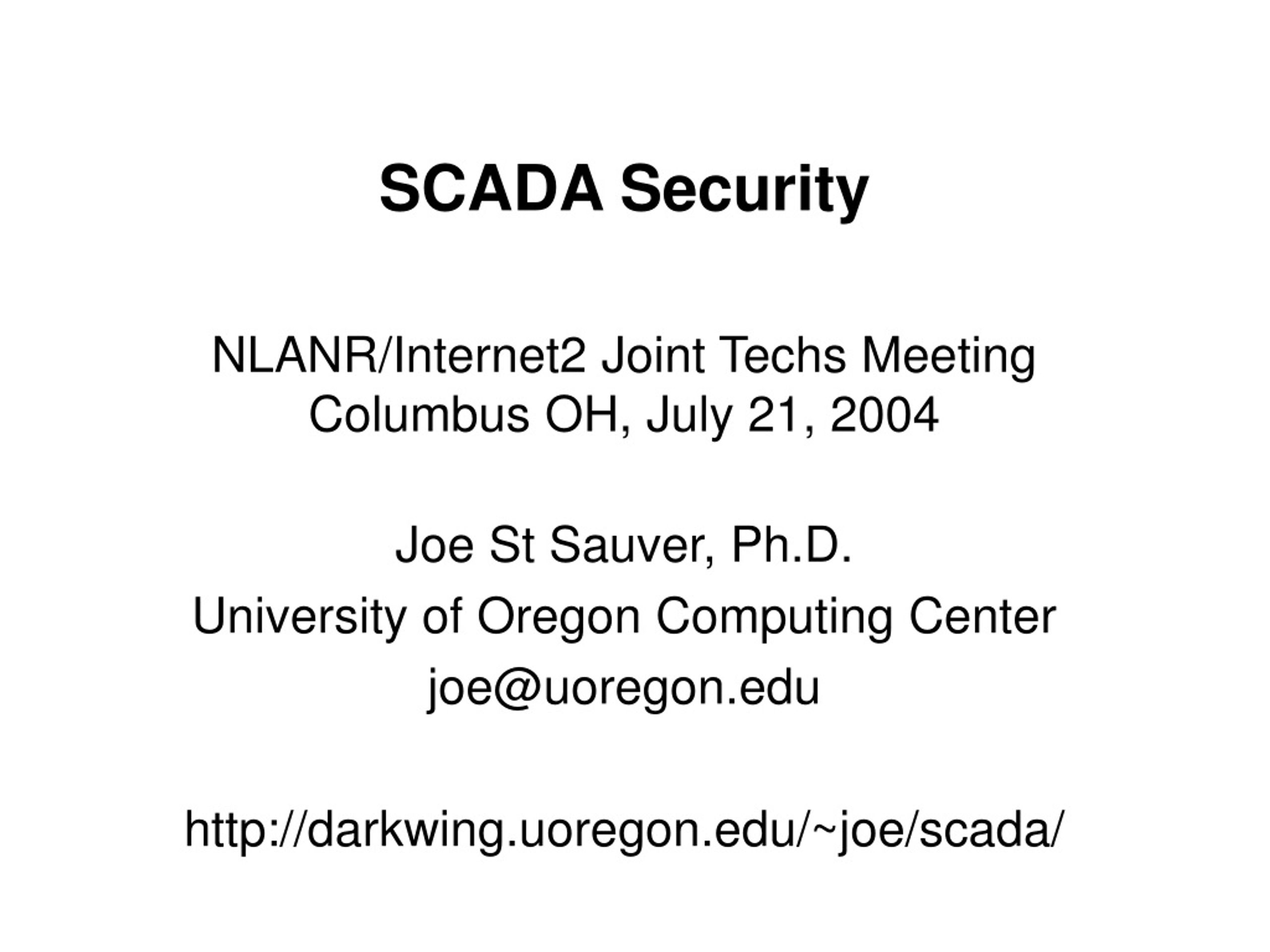 PPT - SCADA Security PowerPoint Presentation, free download - ID:9223826