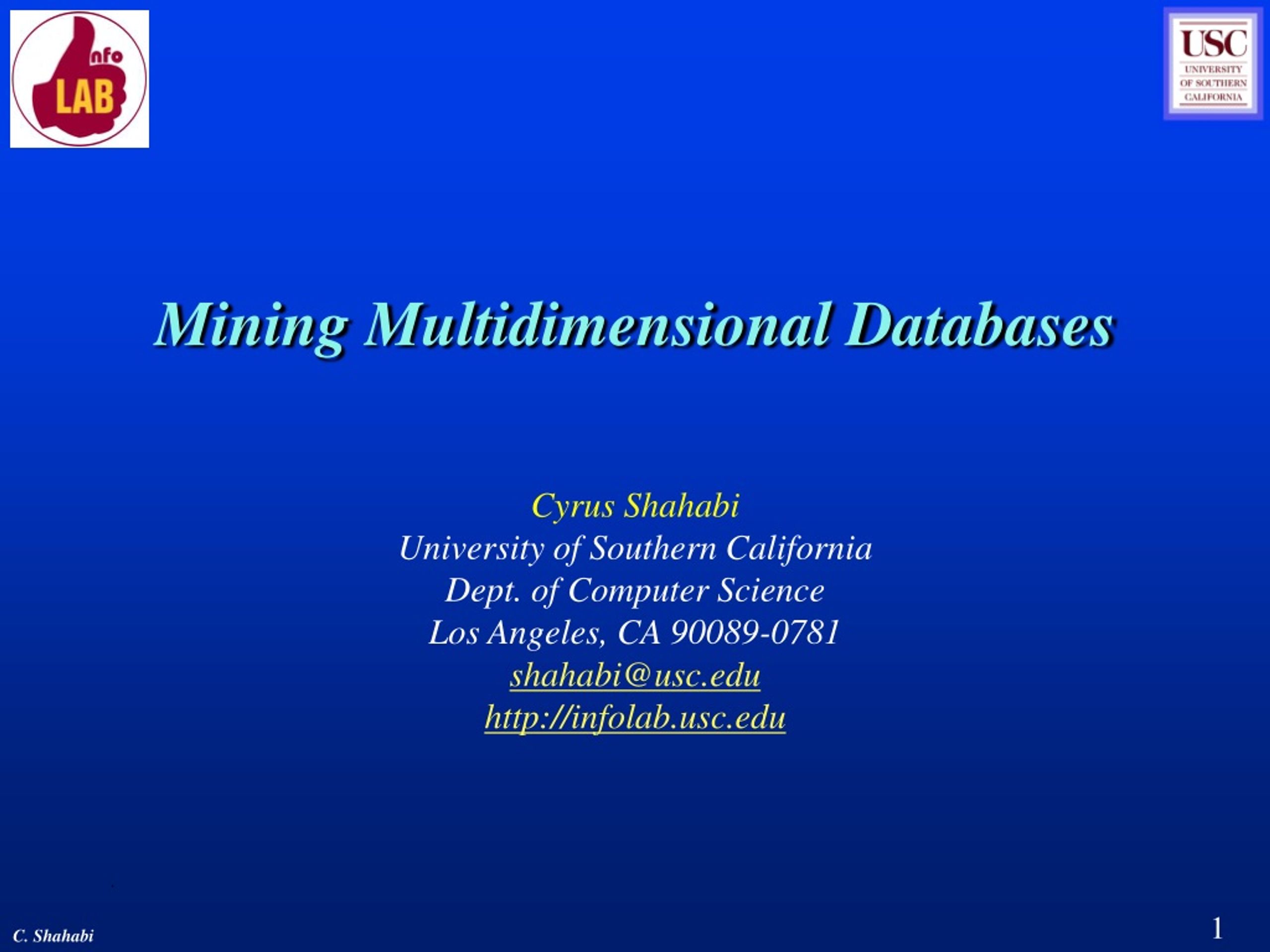 PPT - Multidimensional Data Mining: Applications and Techniques PowerPoint Presentation - ID:9223975