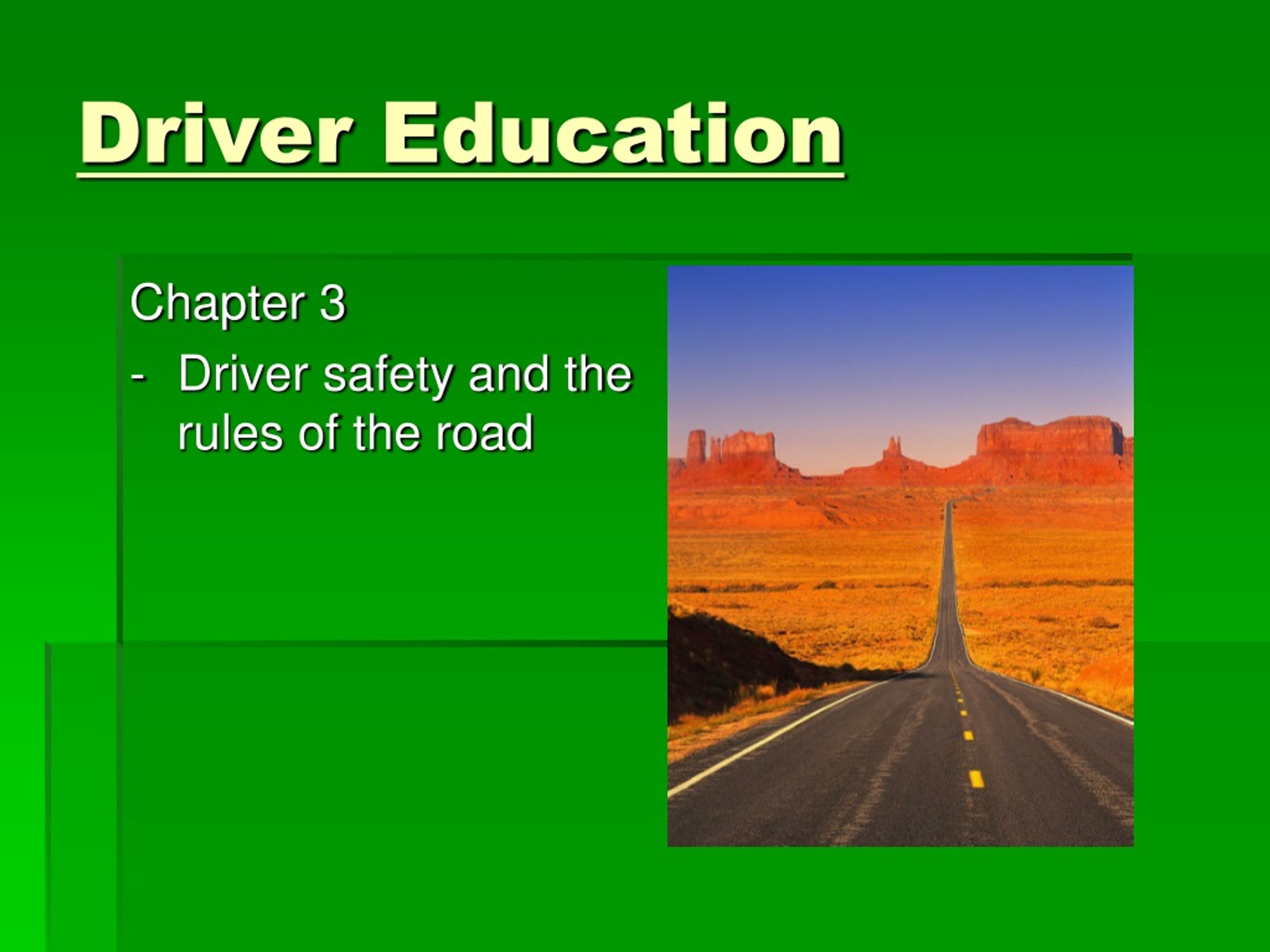 PPT - Driver Education PowerPoint Presentation, free download - ID:9225384