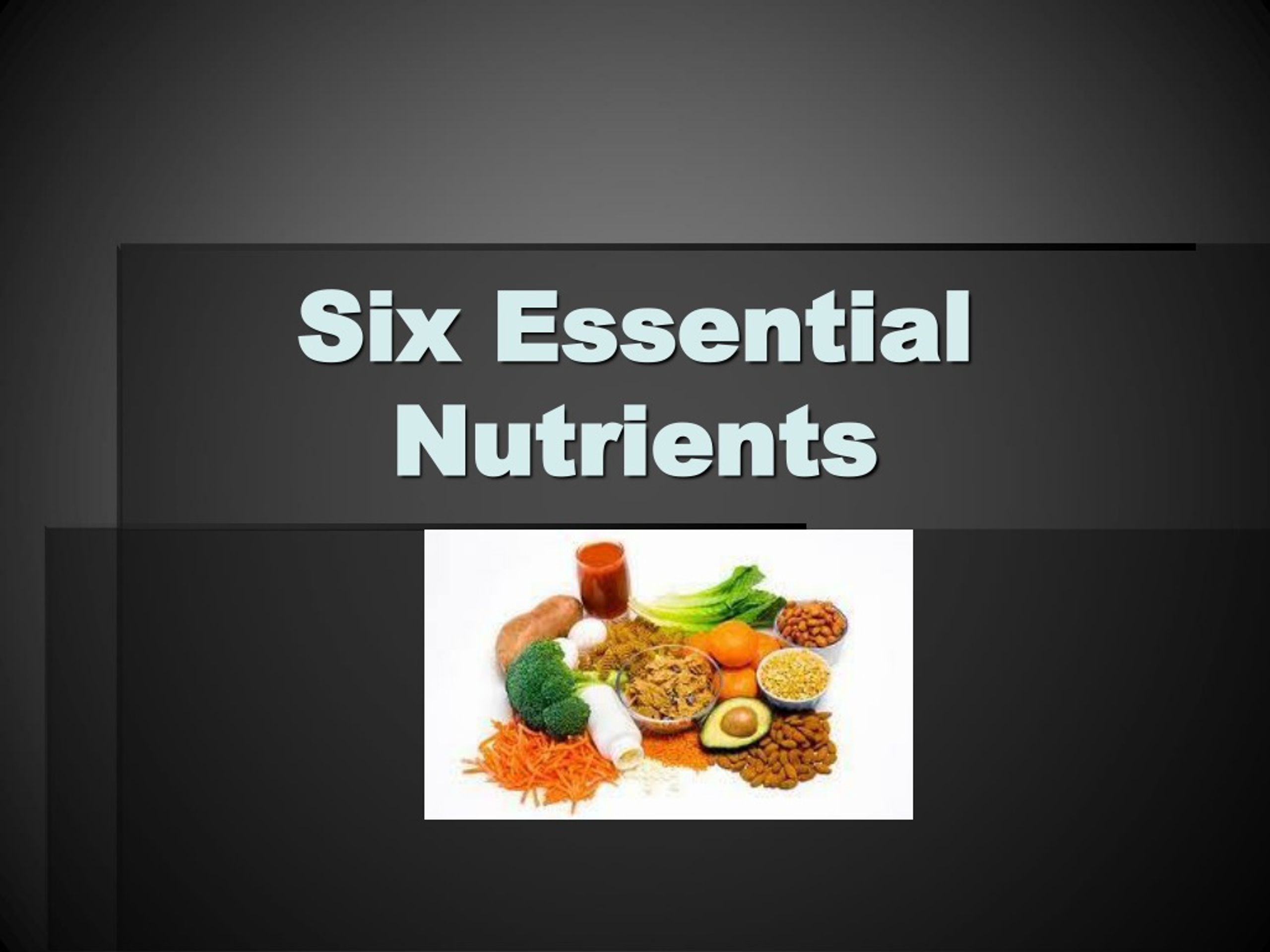 PPT - Essential Nutrients for Health PowerPoint Presentation, free ...