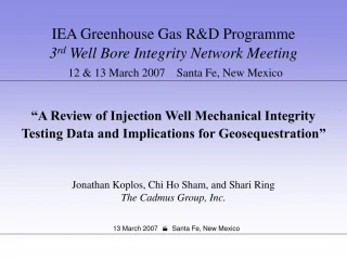 PPT - Well Integrity Overview PowerPoint Presentation, free download ...