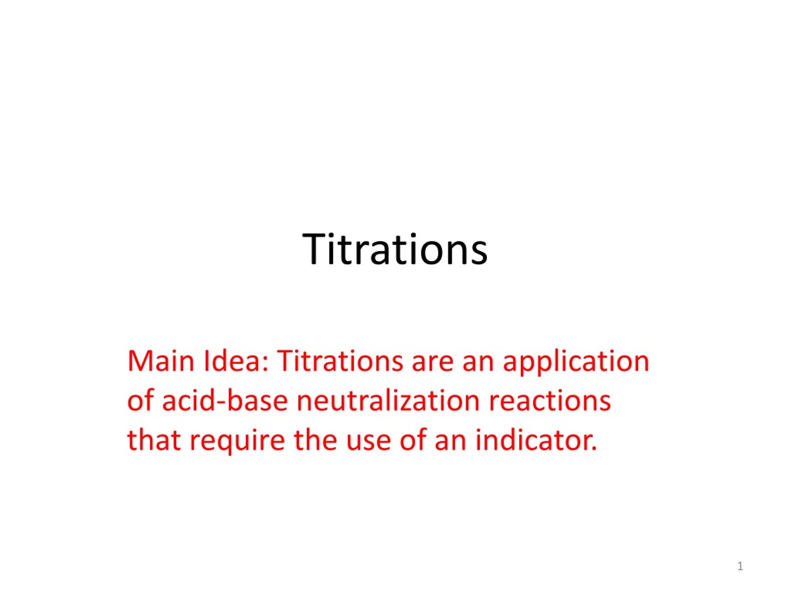 PPT - Titrations PowerPoint Presentation, free download - ID:9234620