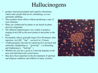 PPT - Hallucinogens PowerPoint Presentation, free download - ID:1845226