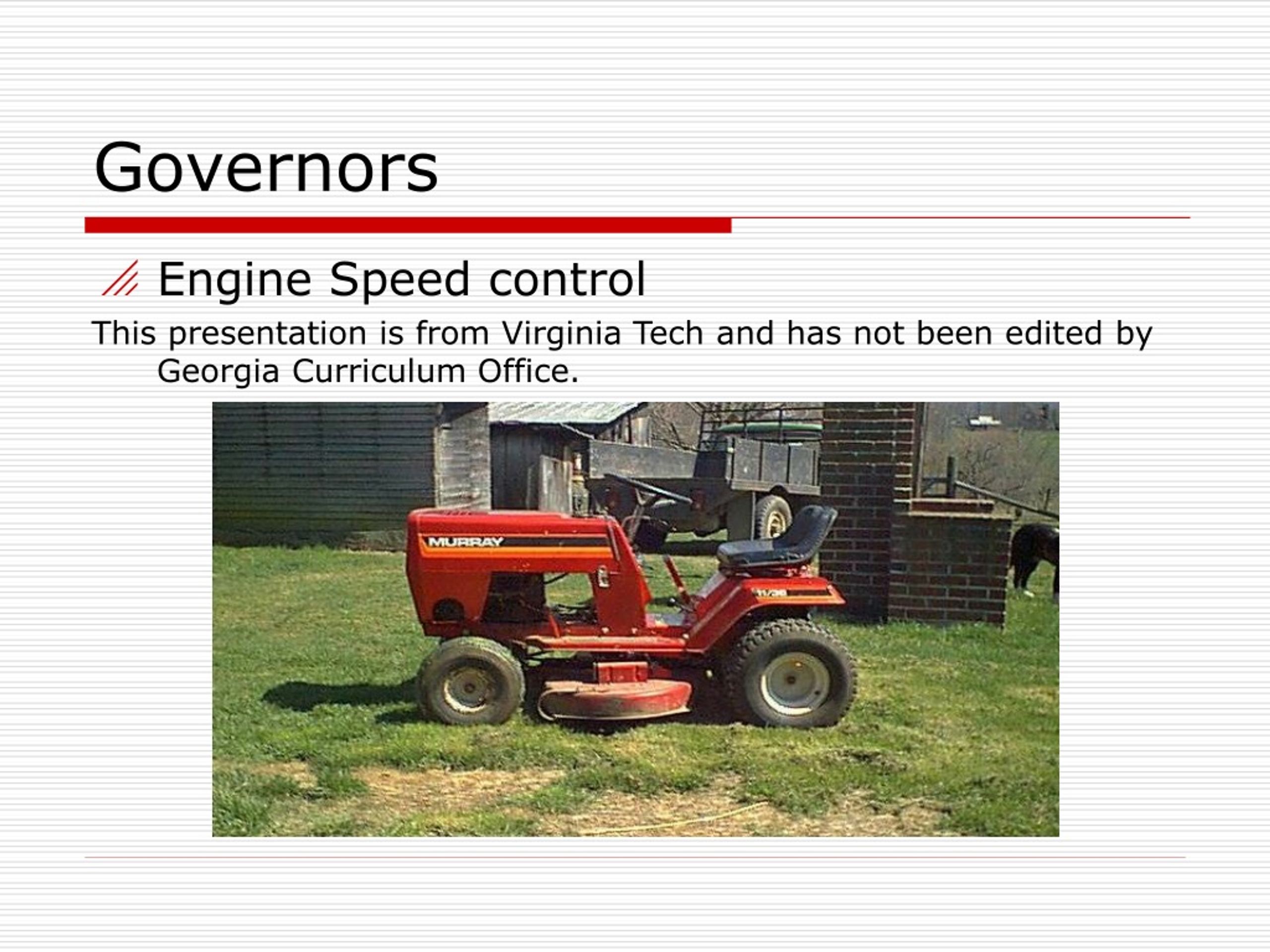 PPT - Small Engine Governors: Types and Purposes PowerPoint ...