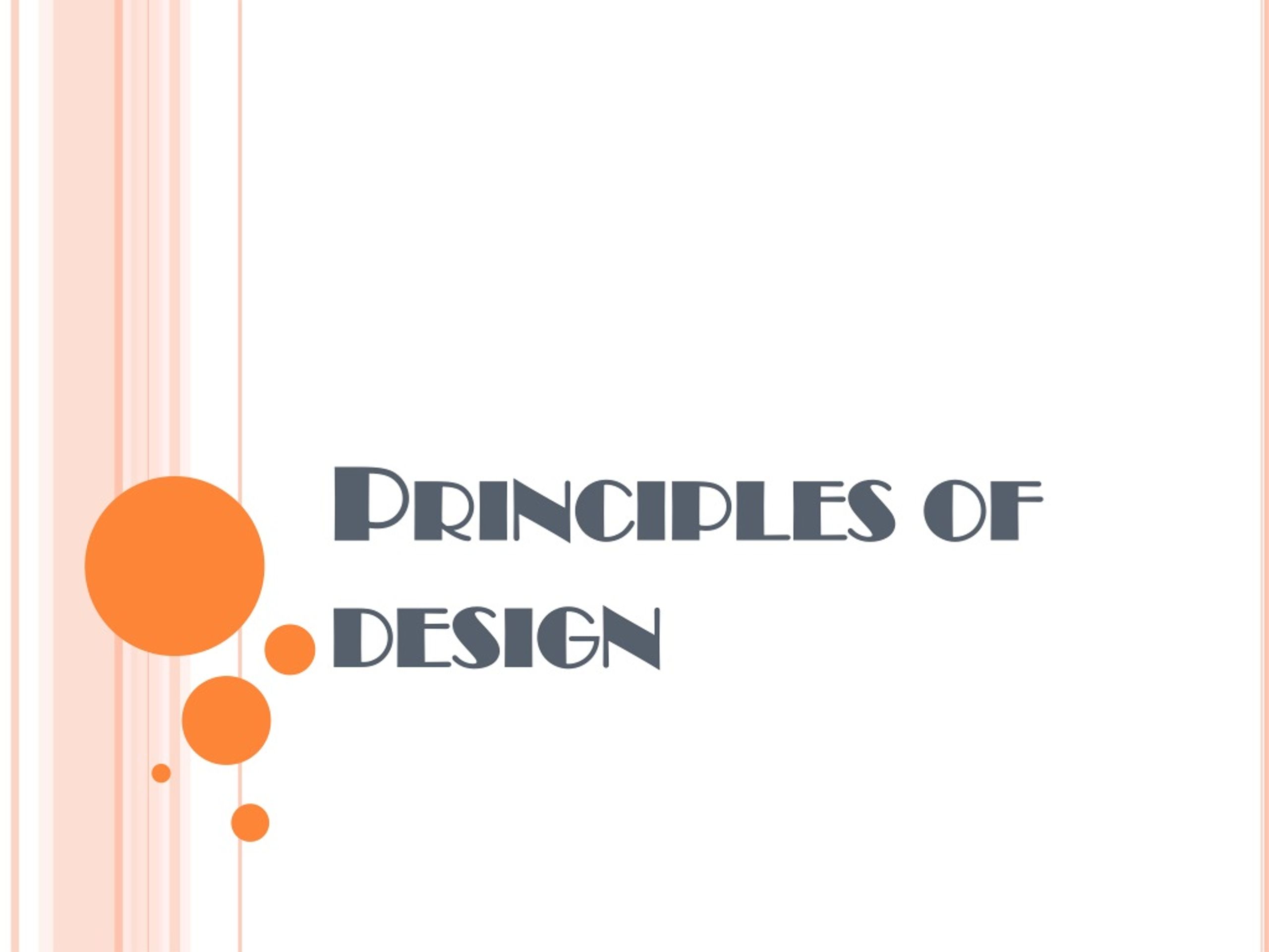 PPT - Principles of design PowerPoint Presentation, free download - ID ...