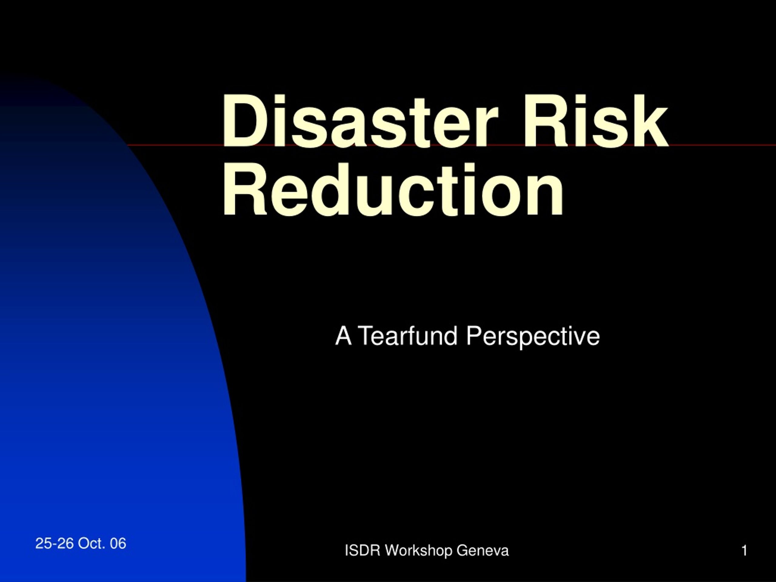 PPT - Disaster Risk Reduction PowerPoint Presentation, free download ...