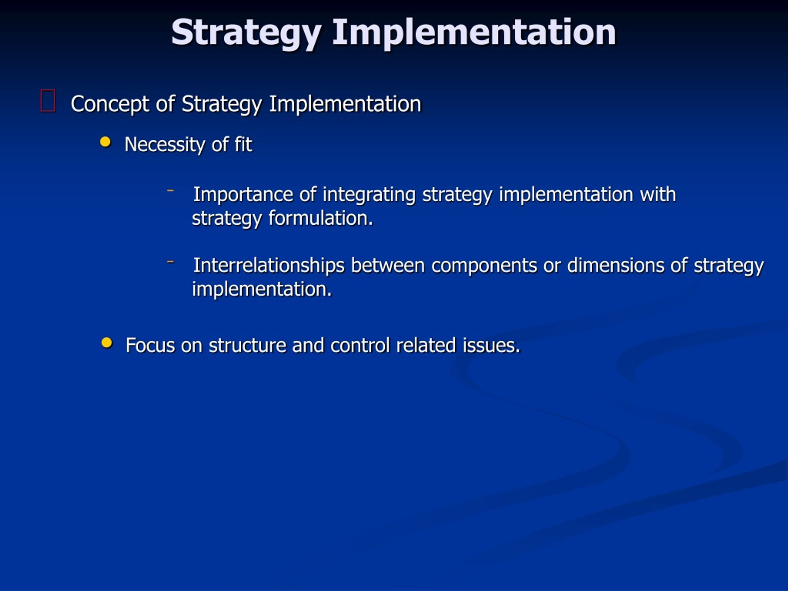PPT - Strategy Implementation PowerPoint Presentation, free download ...