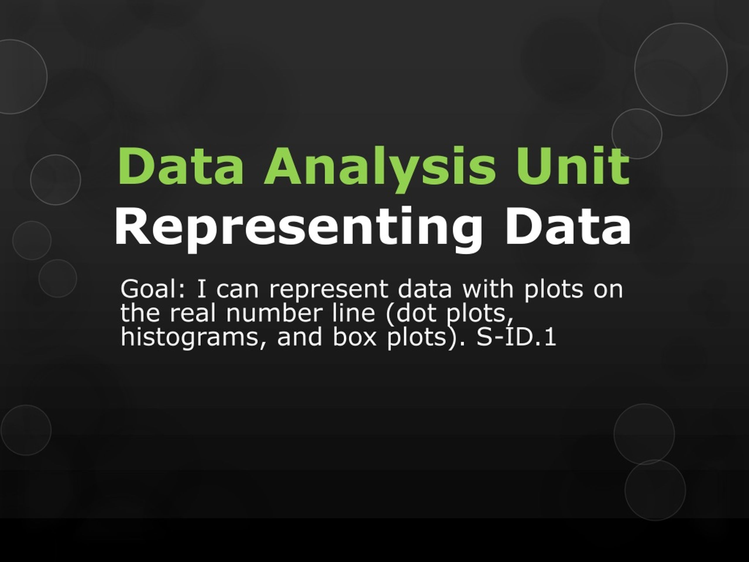 PPT - Representing Data with Plots: Dot Plots, Histograms & Box Plots ...