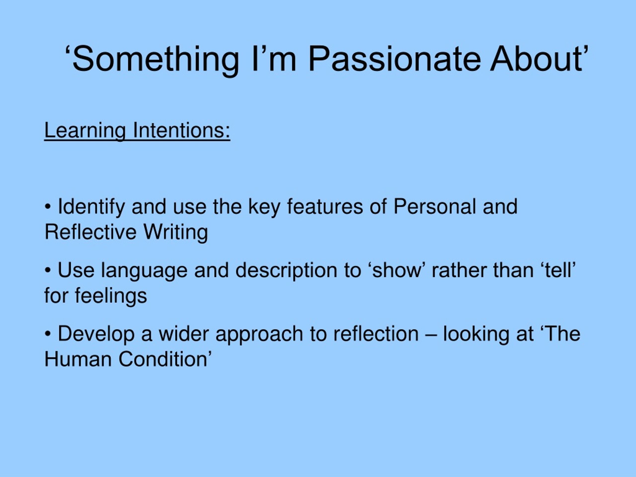PPT - The Power of Passion: Exploring My Deepest Interests PowerPoint ...