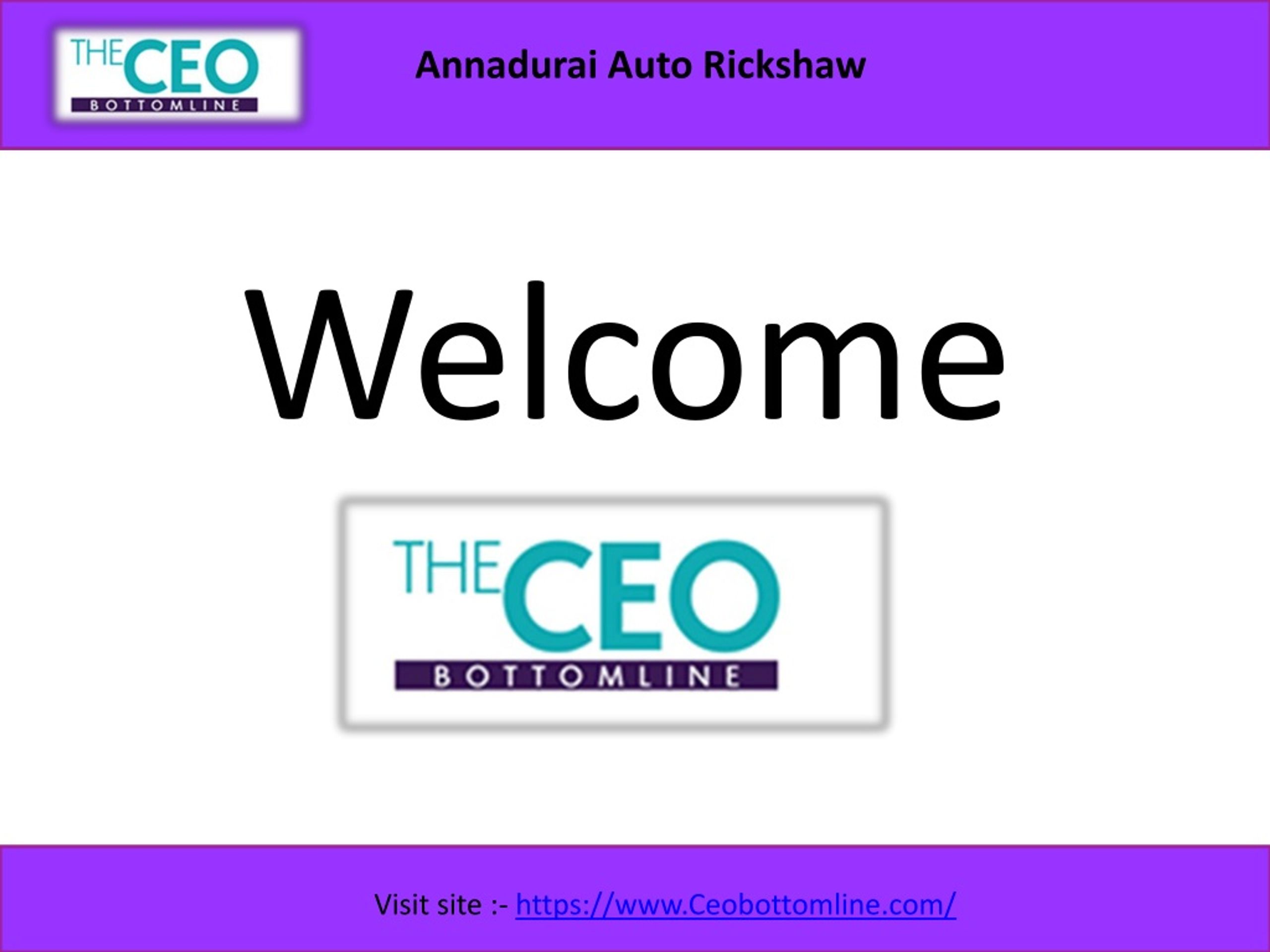 PPT - Annadurai Auto Rickshaw PowerPoint Presentation, free download ...