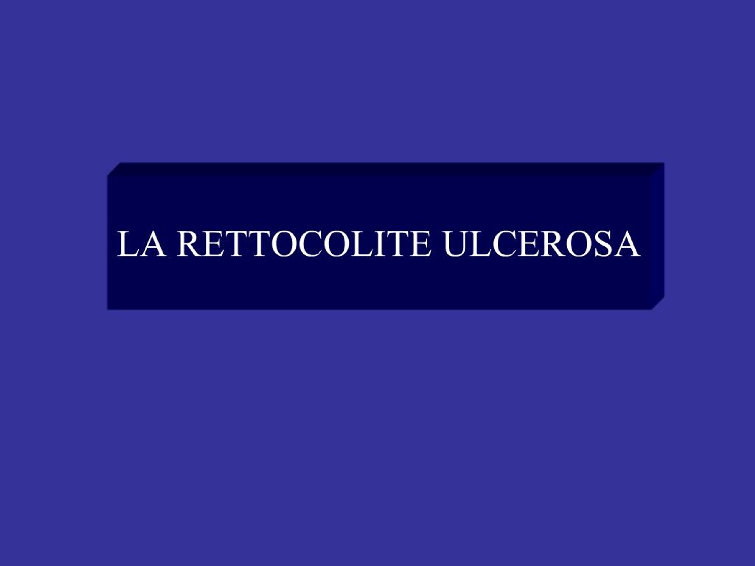 PPT - LA RETTOCOLITE ULCEROSA PowerPoint Presentation, free download ...