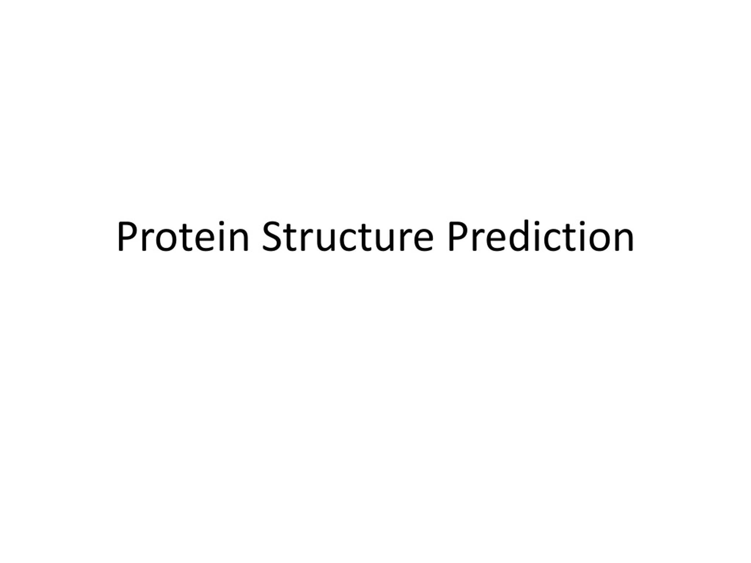 PPT - Protein Structure Prediction PowerPoint Presentation, free ...
