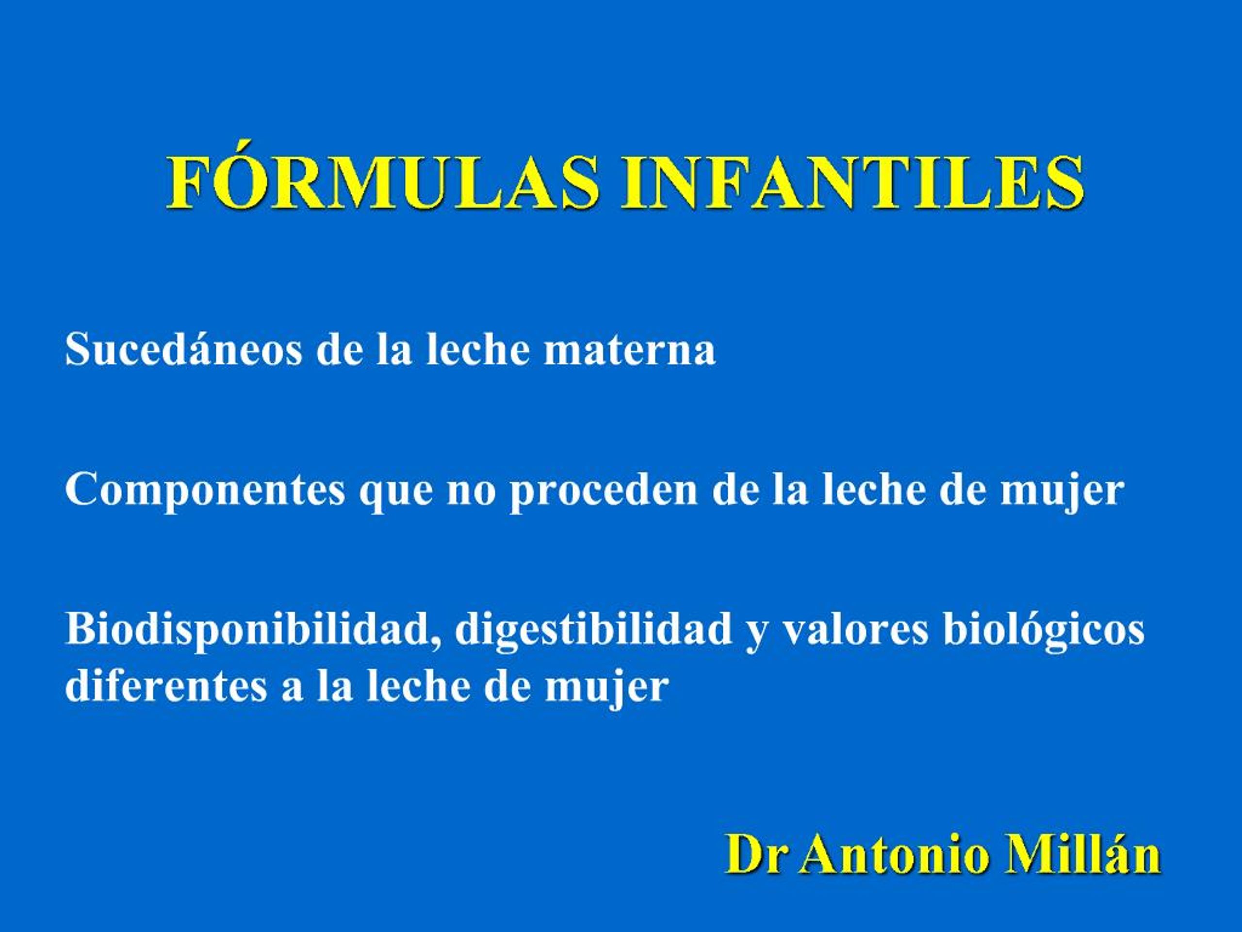 PPT - F RMULAS INFANTILES PowerPoint Presentation, free download - ID:934061