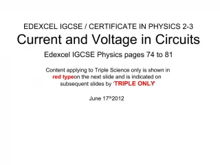 PPT - EDEXCEL IGCSE PHYSICS 2-1 Mains Electricity PowerPoint ...
