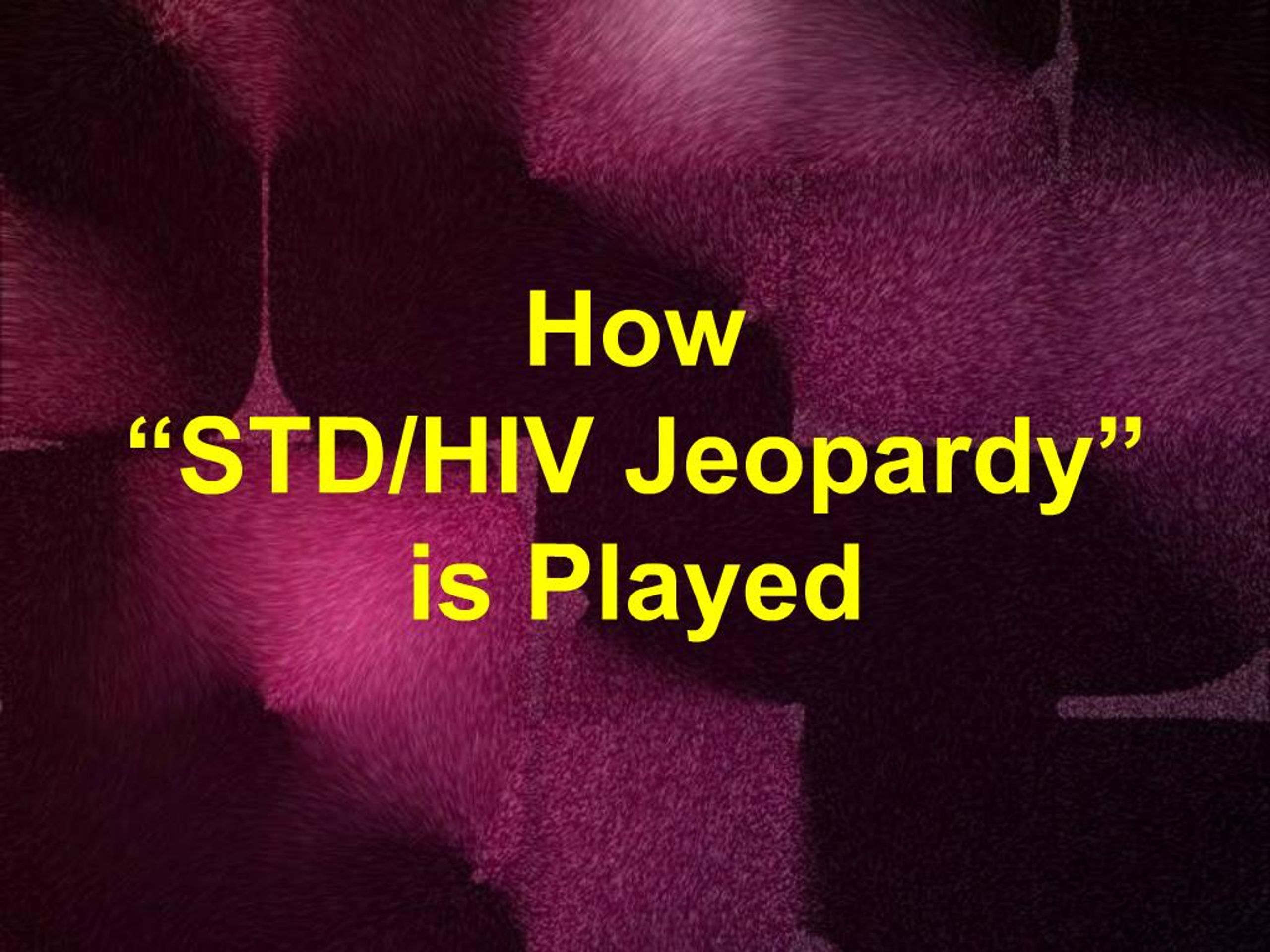 PPT - How STD PowerPoint Presentation, free download - ID:935609