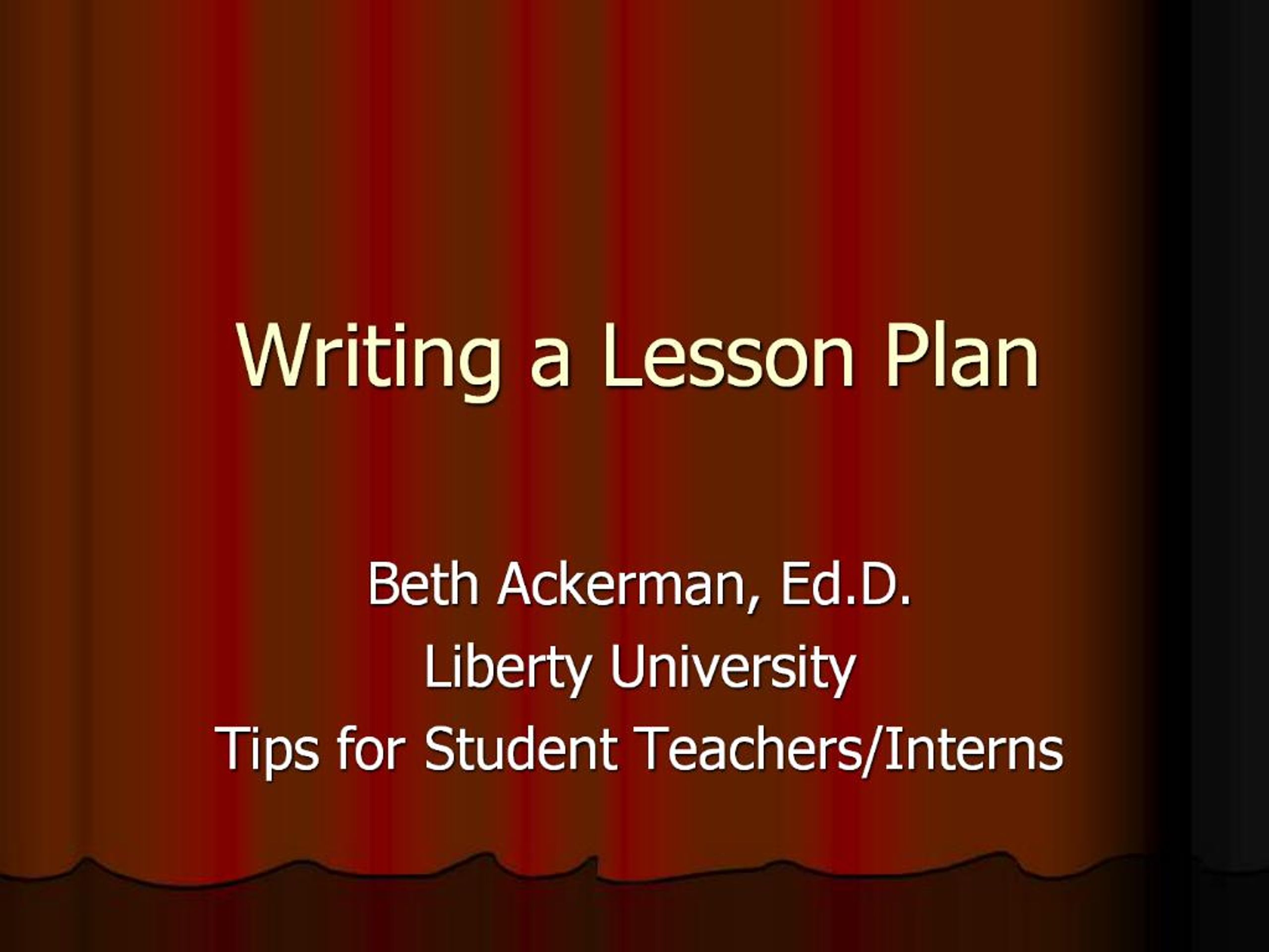 PPT - Writing a Lesson Plan PowerPoint Presentation, free download - ID ...