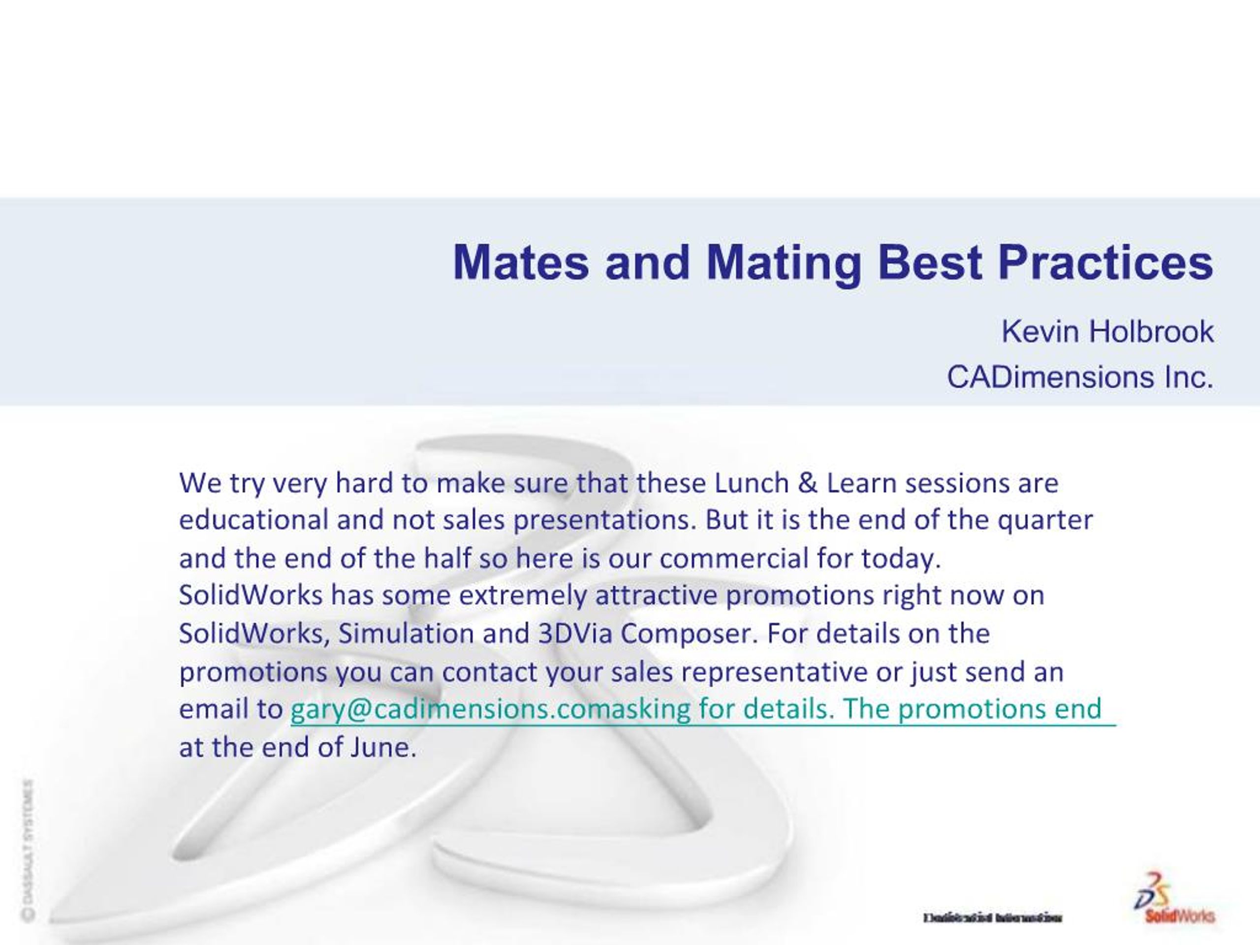 PPT - Mates and Mating Best Practices PowerPoint Presentation, free ...