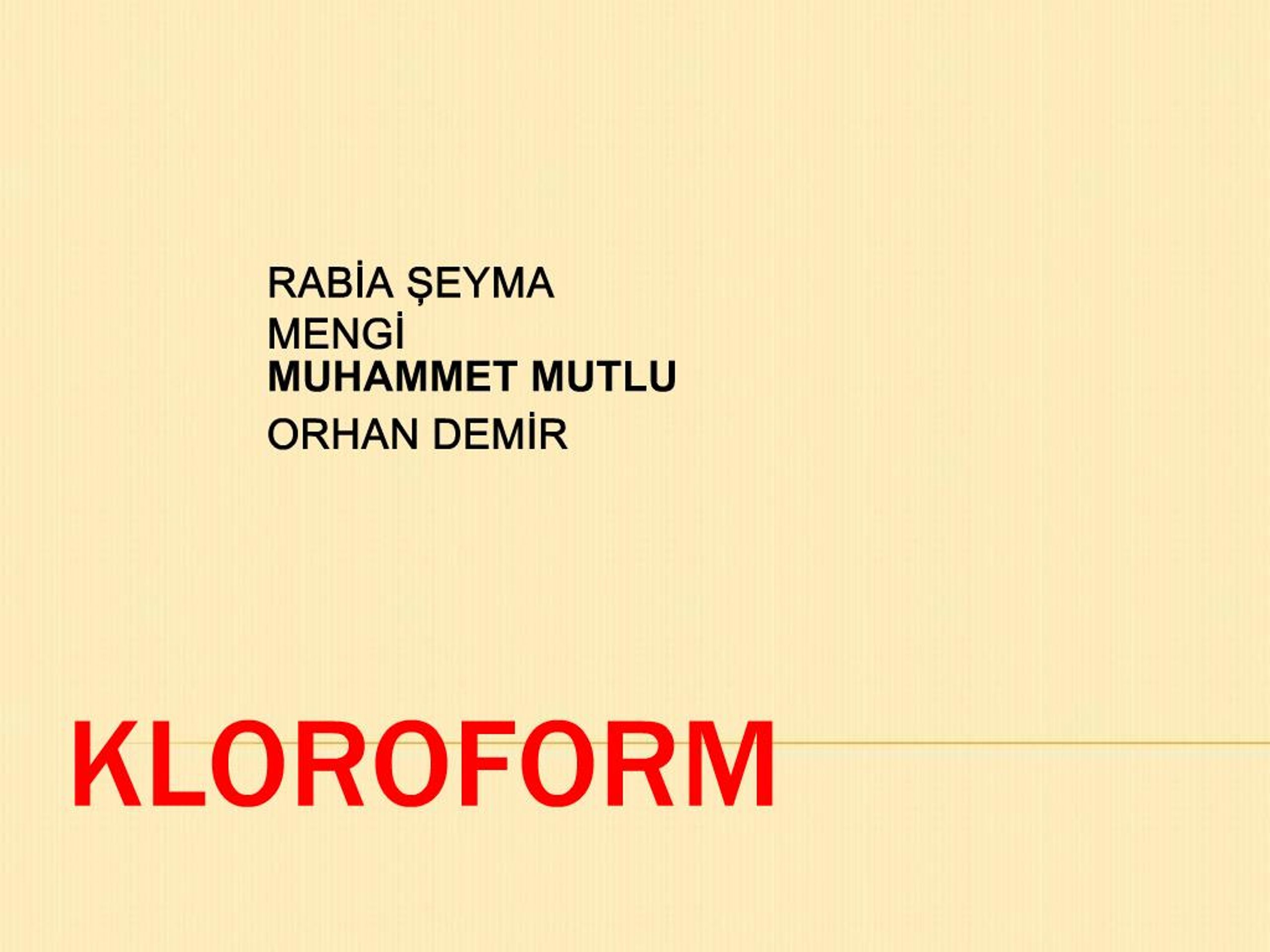 PPT - KLOROFORM PowerPoint Presentation, free download - ID:940900